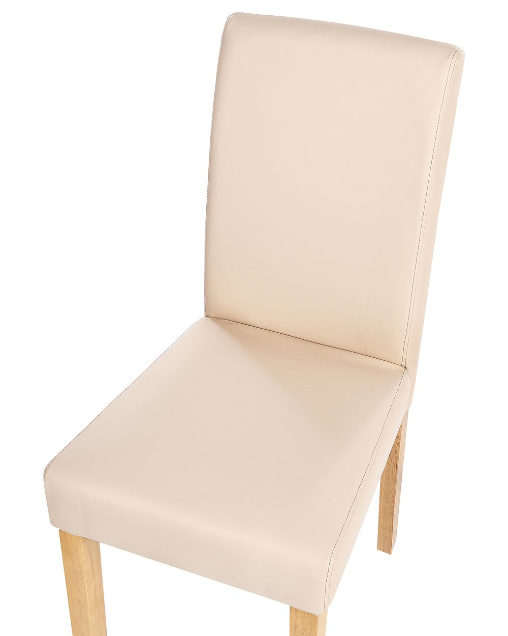 Set of 2 Dining Chairs BROADWAY Faux Leather Beige Beliani