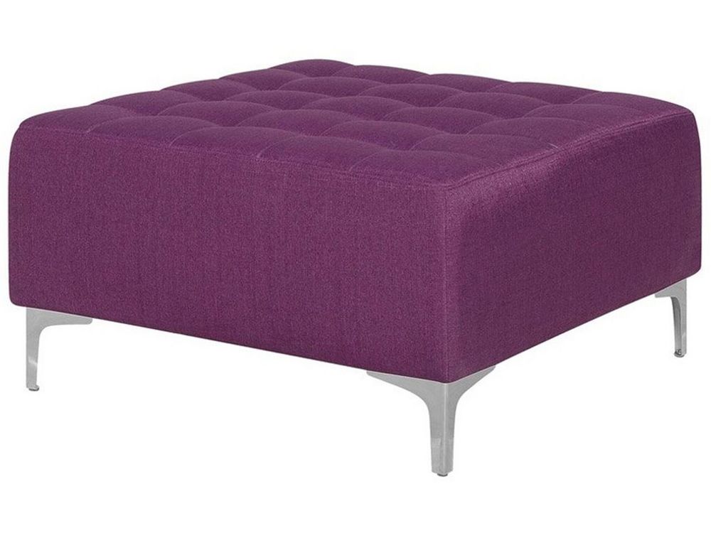 Ottoman ABERDEEN Fabric Violet Beliani