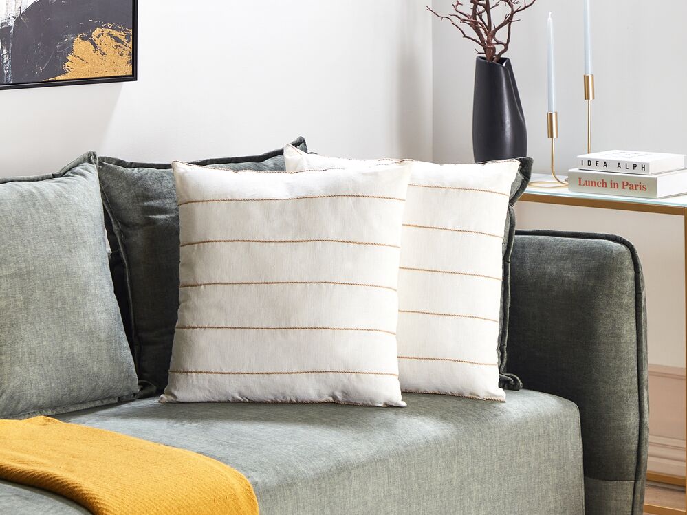 Dra-på-lakan JANBU Bomull 90 x 200 cm Vit | Beliani.se