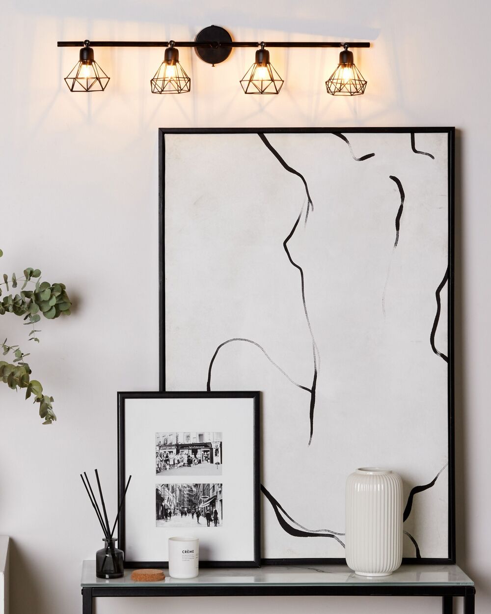 Bordlampe THAYA Keramikk Blå | Beliani.no