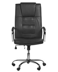 Massagestol med uppvärmning GRANDEUR Konstläder Svart | Beliani.se