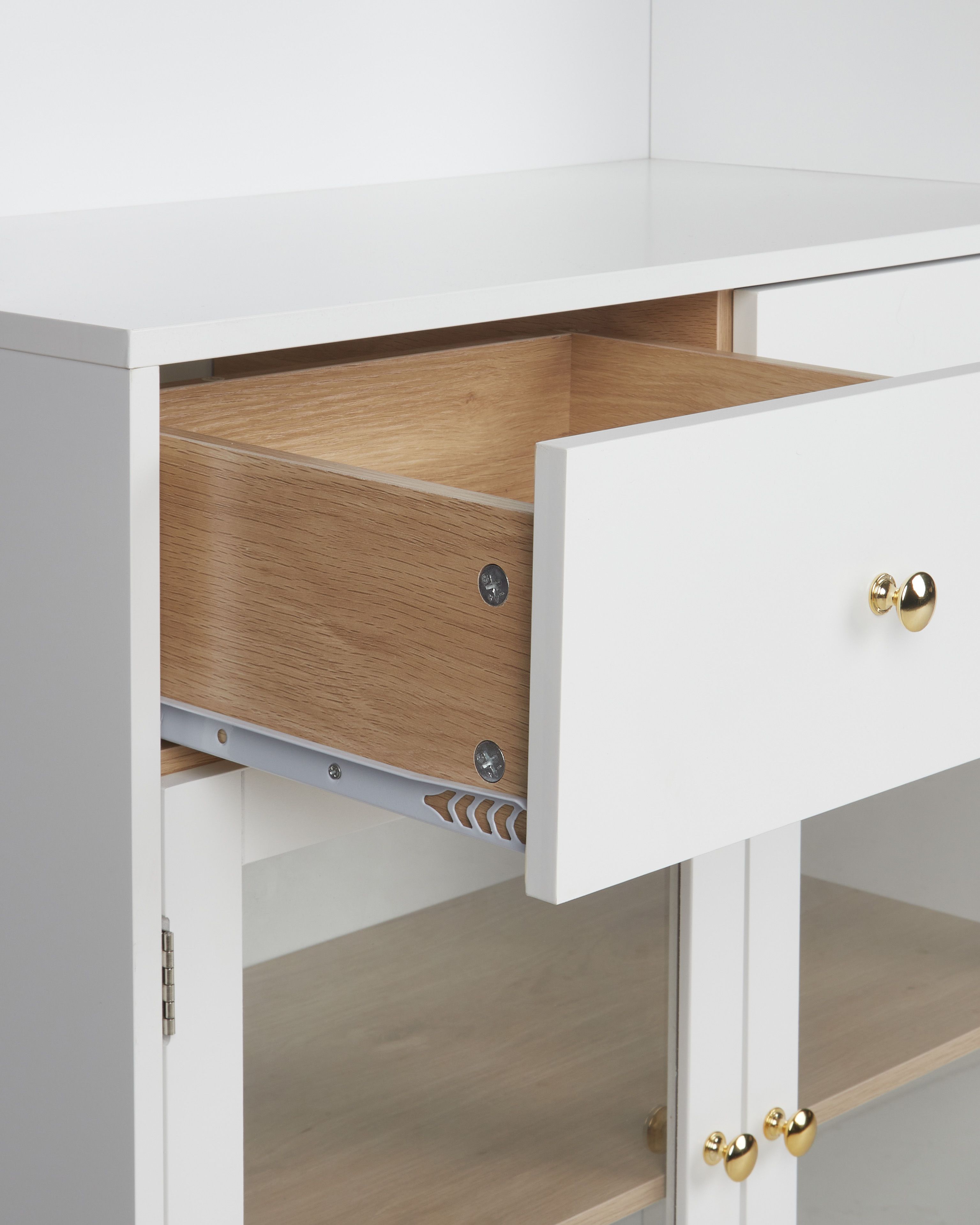 Lasivitriini PARLIN 78 cm Valkoinen | Beliani.fi