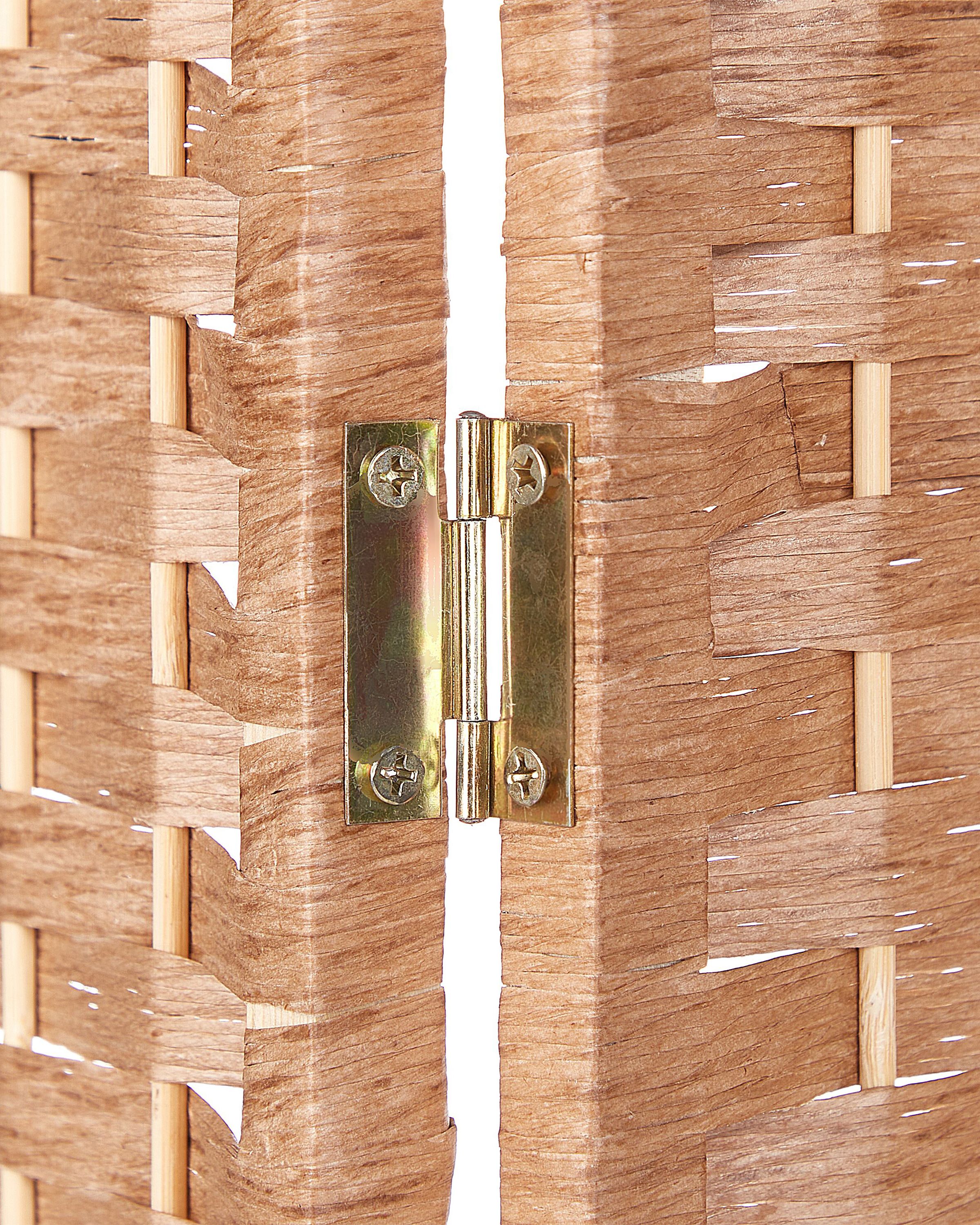 4-dielny paraván LAPPAGO Prírodná 163 cm 170 cm | Beliani.sk