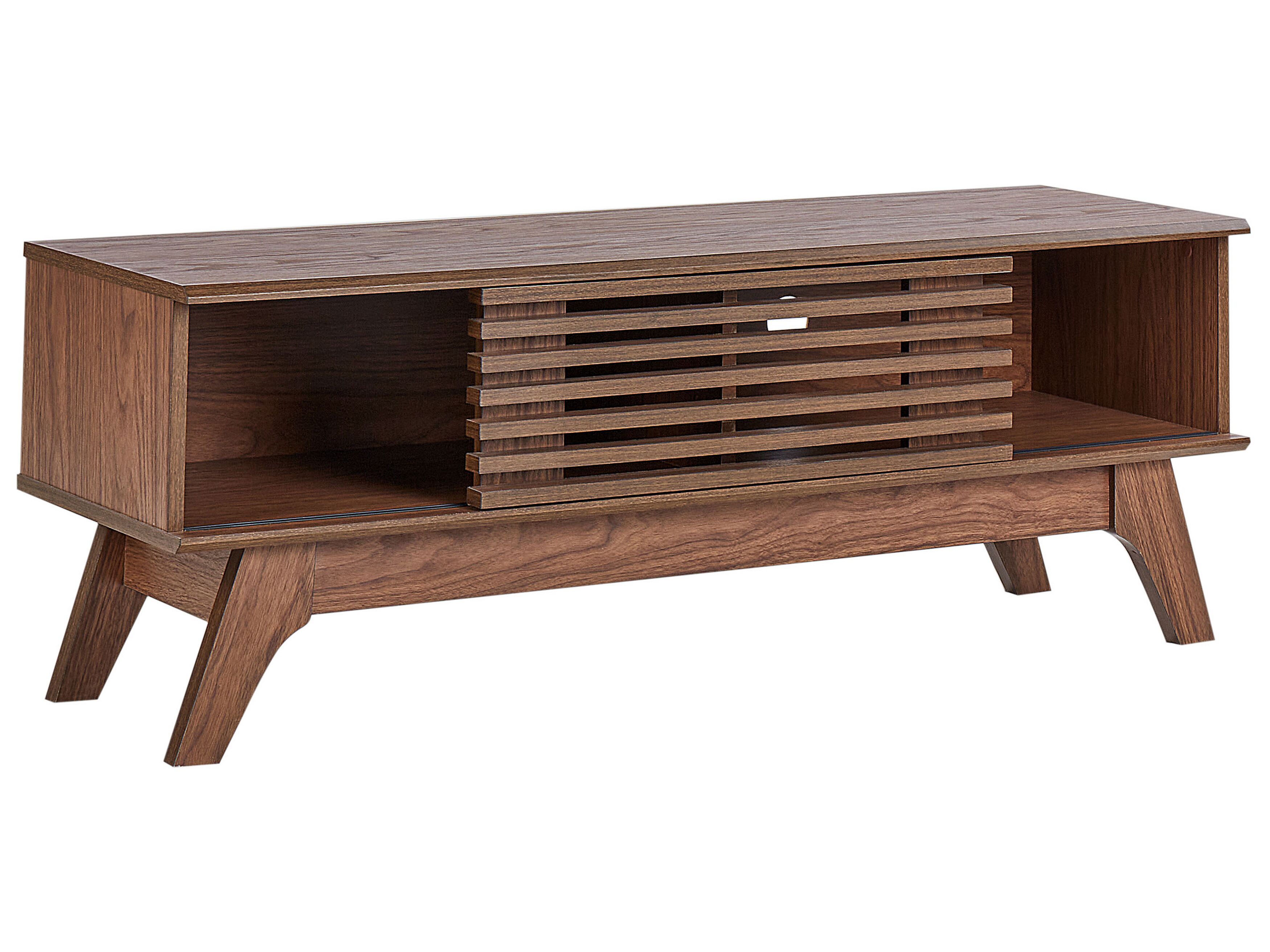 TV Stand TOLEDO Dark Brown | Beliani.co.uk