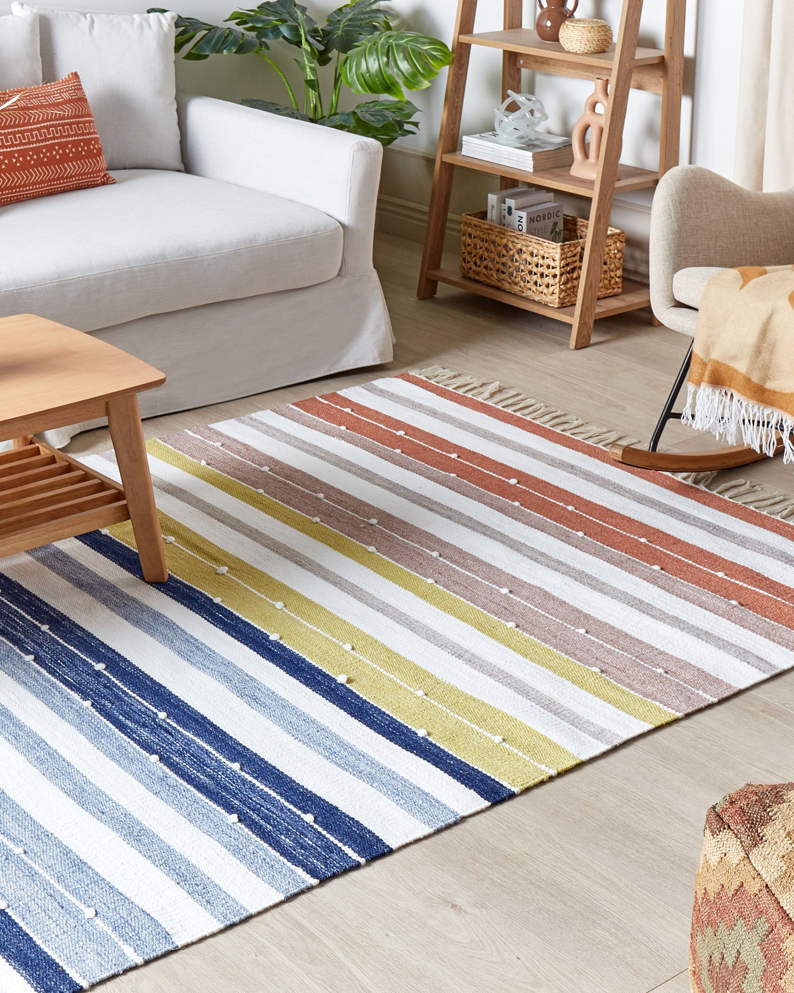 Outdoor Area Rug 160 x 230 cm Multicolour TOZAKLI | Beliani.co.uk