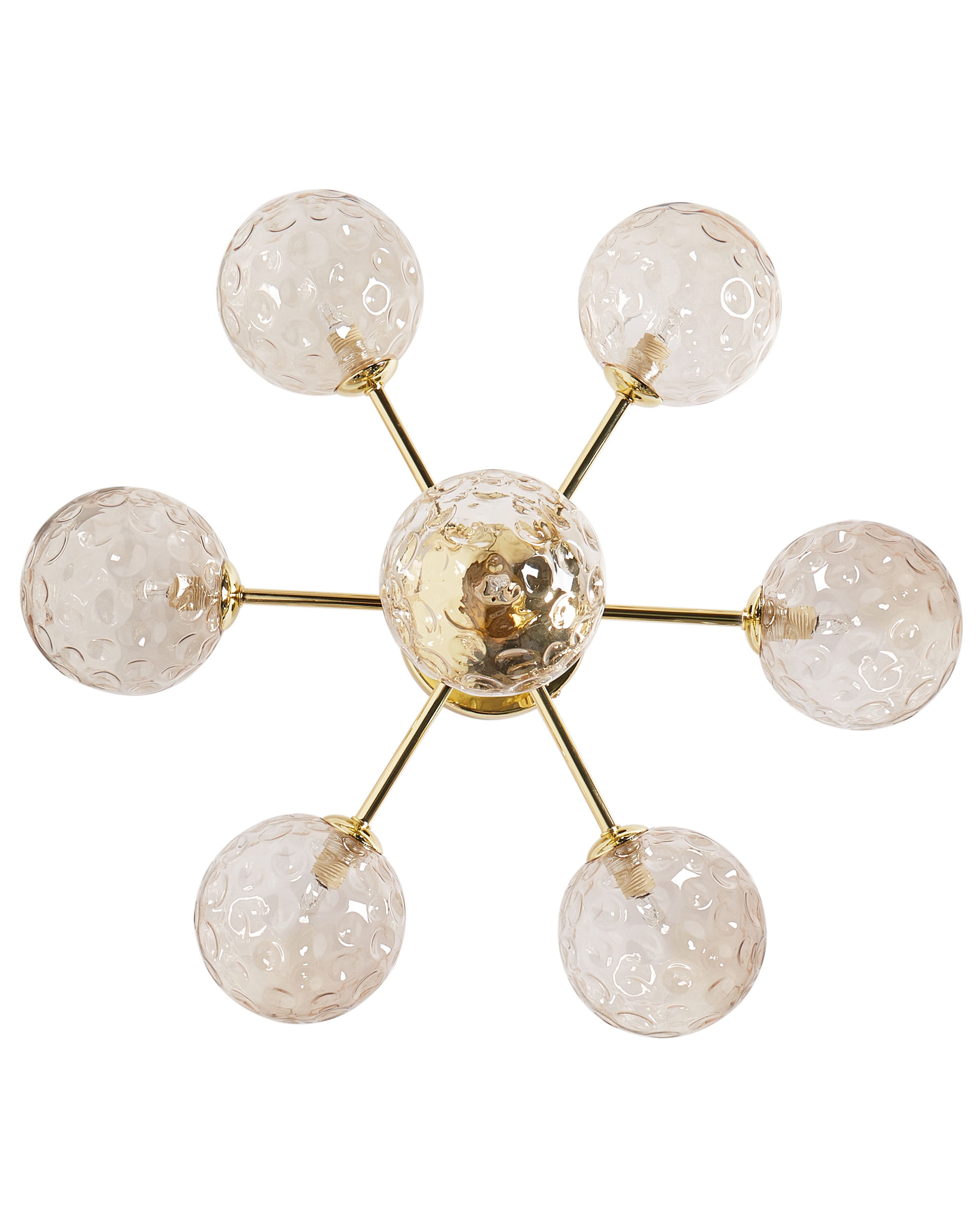 Taklampe ANADYR Glass Beige | Beliani.no