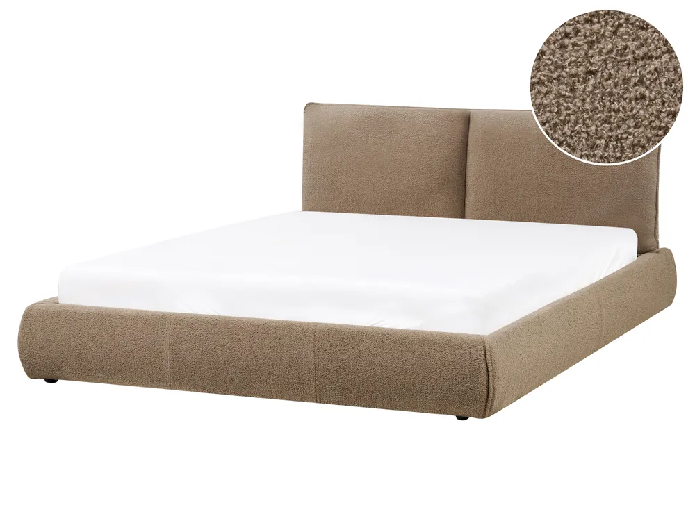 Letto Velluto a coste VINAY 160 x 200 cm Verde oliva | Beliani.it