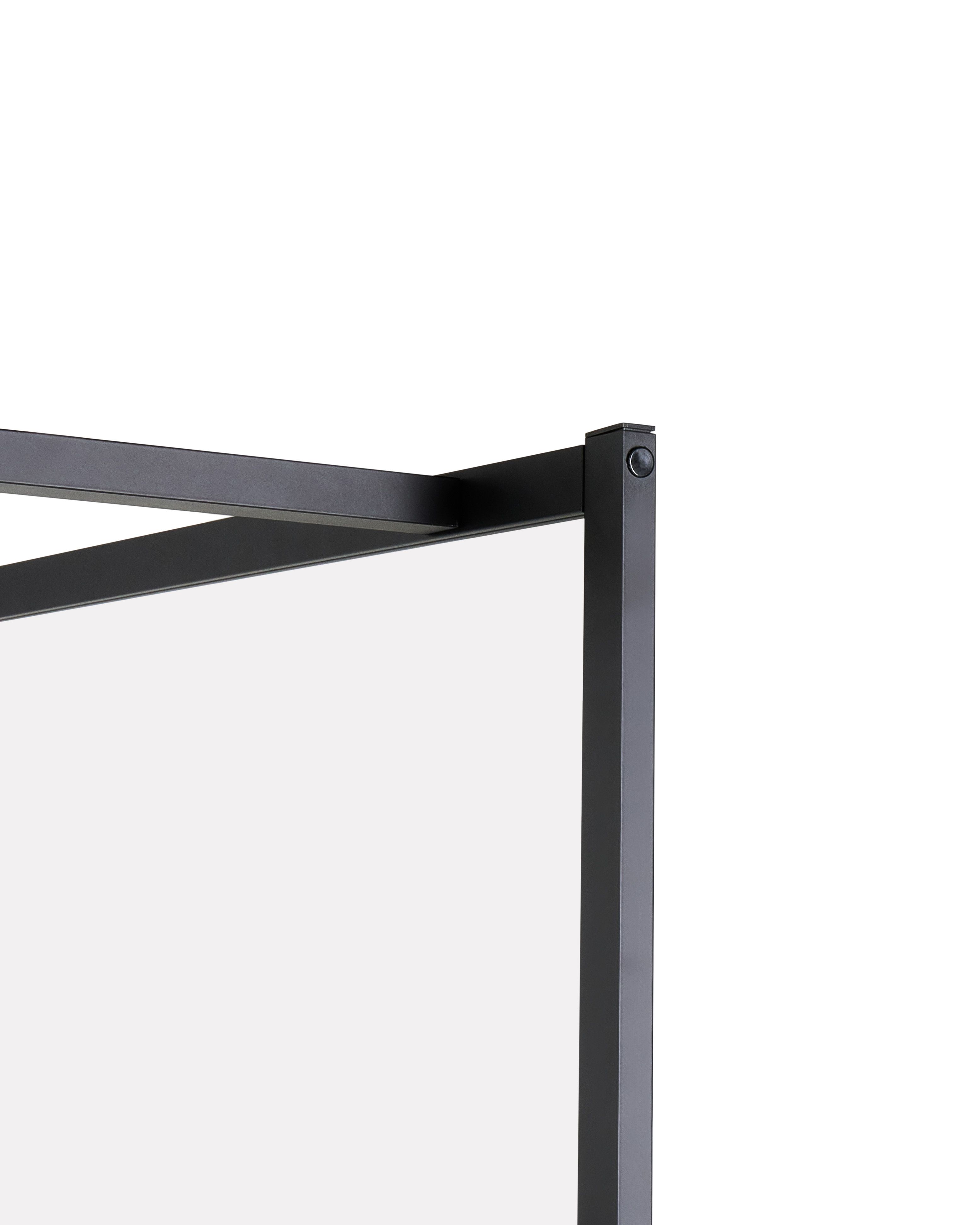 Zuhany paraván ACULEO 90 x 195 cm Fekete | Beliani.hu