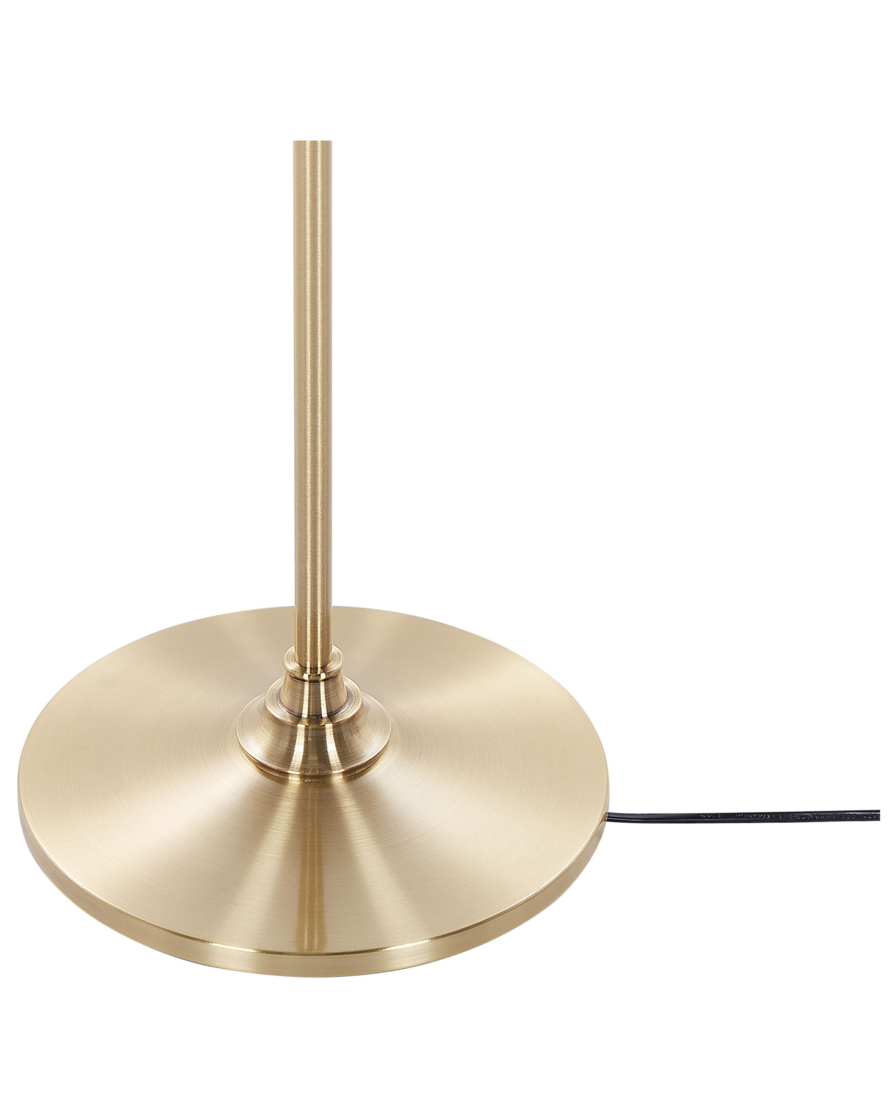 TORYSA gulvlampe i messing og hvidt metal | Beliani.dk