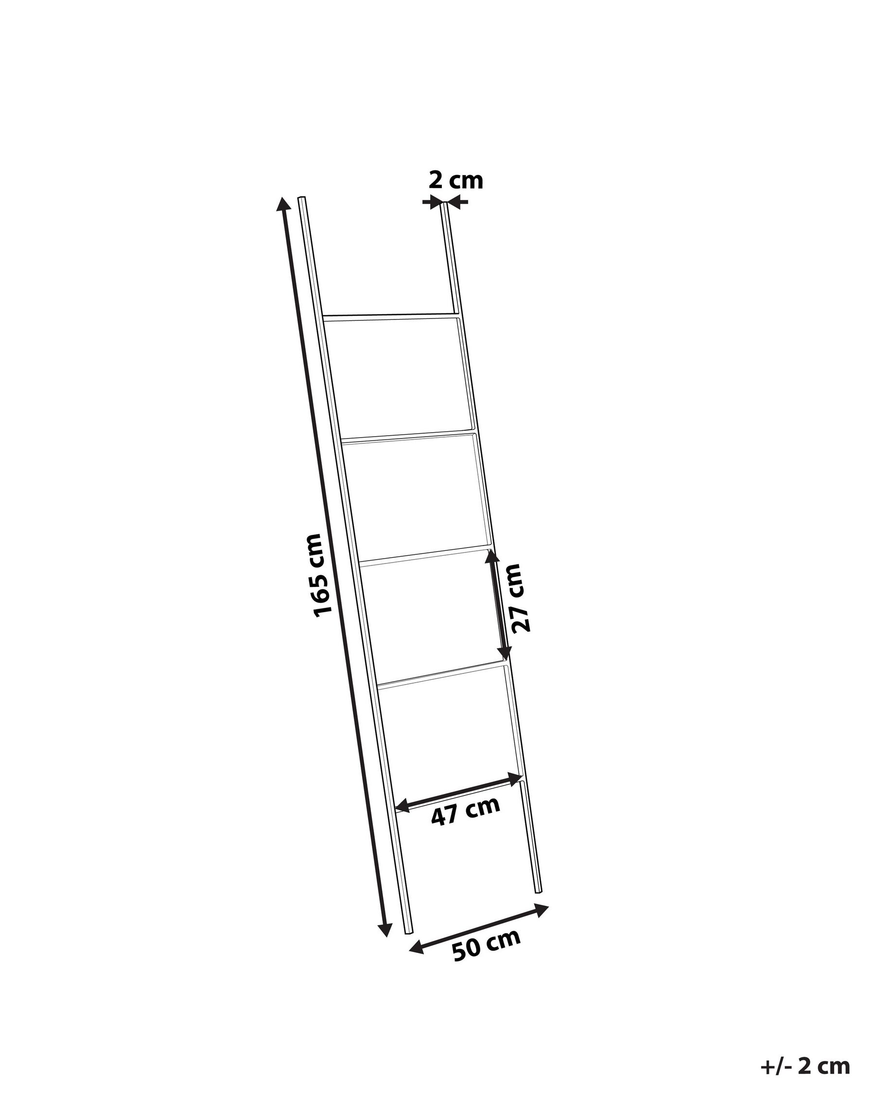 Stativ pentru prosoape ARIBIBI Metal Alb | Beliani.ro