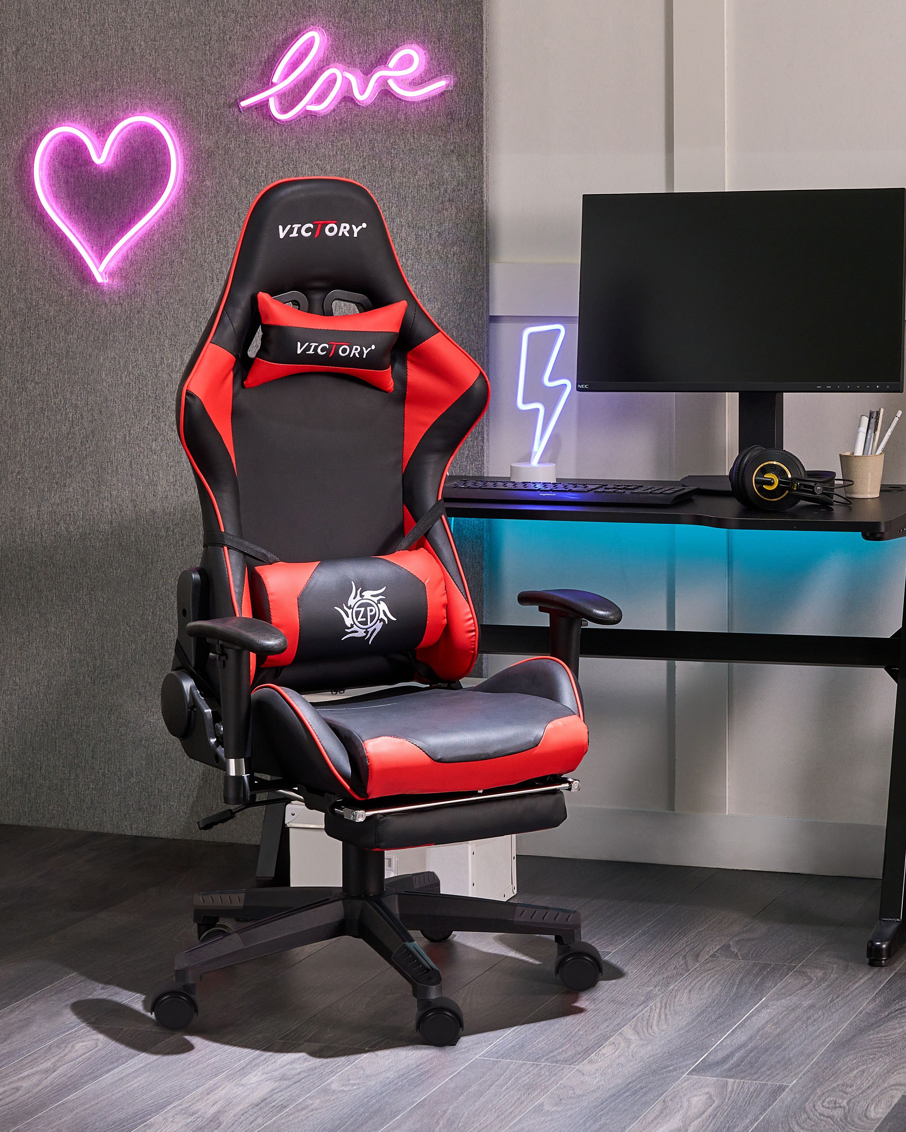 Gaming Chair Black and Red VICTORY | Beliani.co.uk