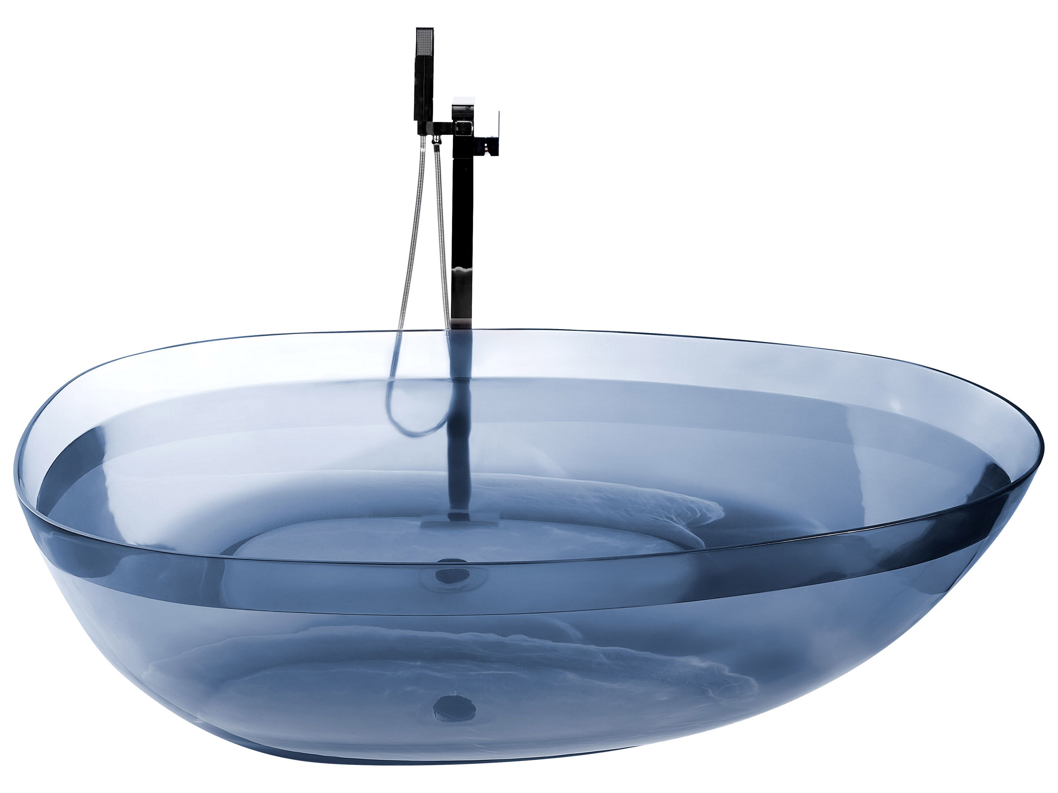 Fristående badkar 169 x 78 cm blå BLANCARENA | Beliani.se