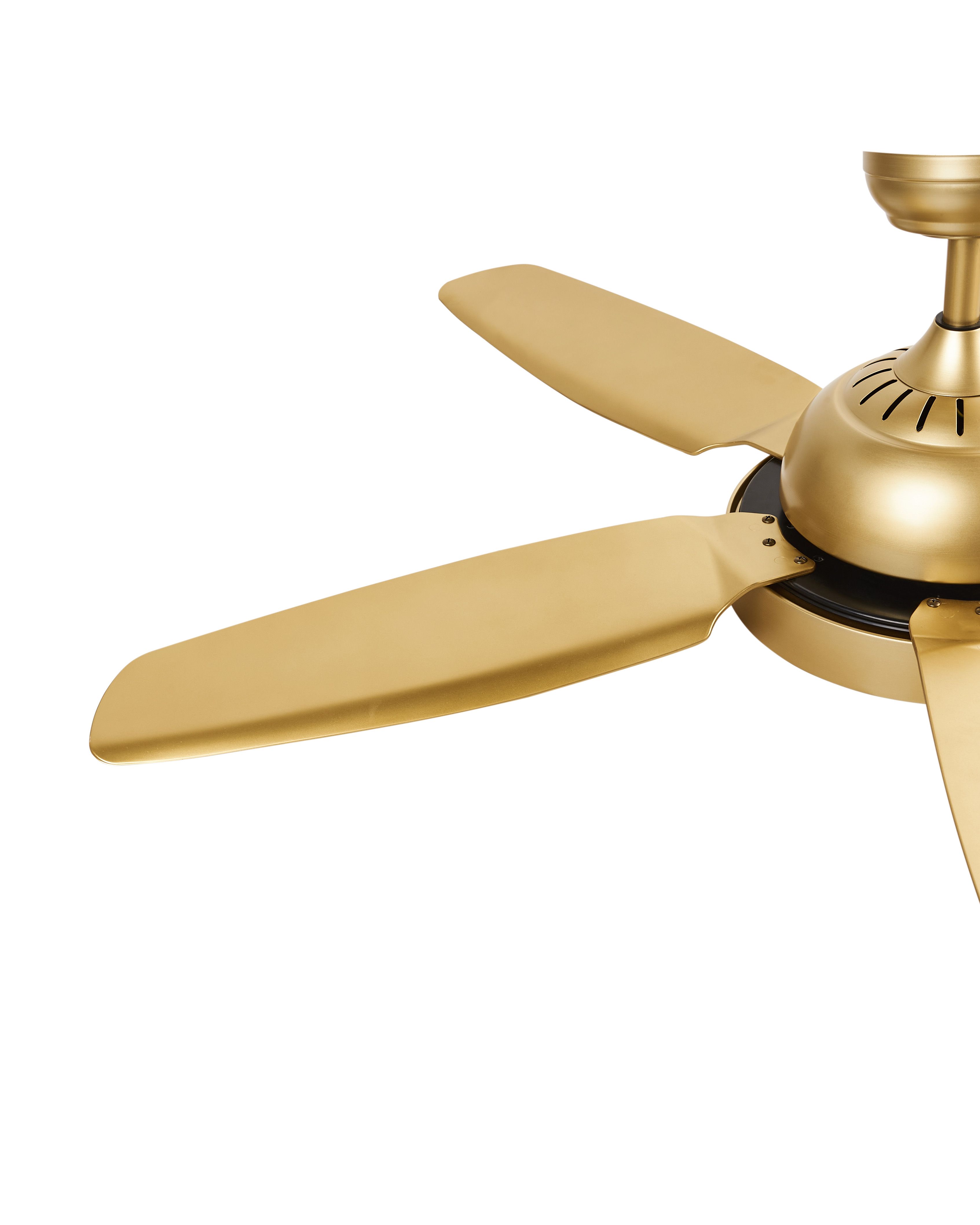 Ceiling Fan with Light GOSHAABA with Remote Brass | Beliani.co.uk