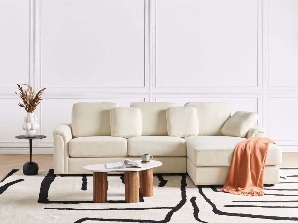 Sofa dla 2 osób LEIRA Ekoskóra Biały | Beliani.pl