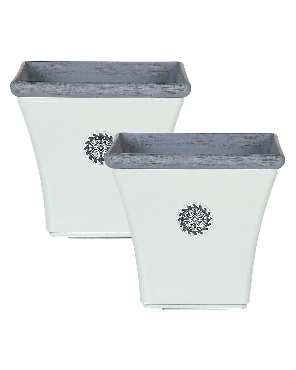 Plant Pot ELATEIA 32 cm White | Beliani.co.uk