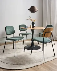 Set de 4 scaune dining RILEY Verde | Beliani.ro