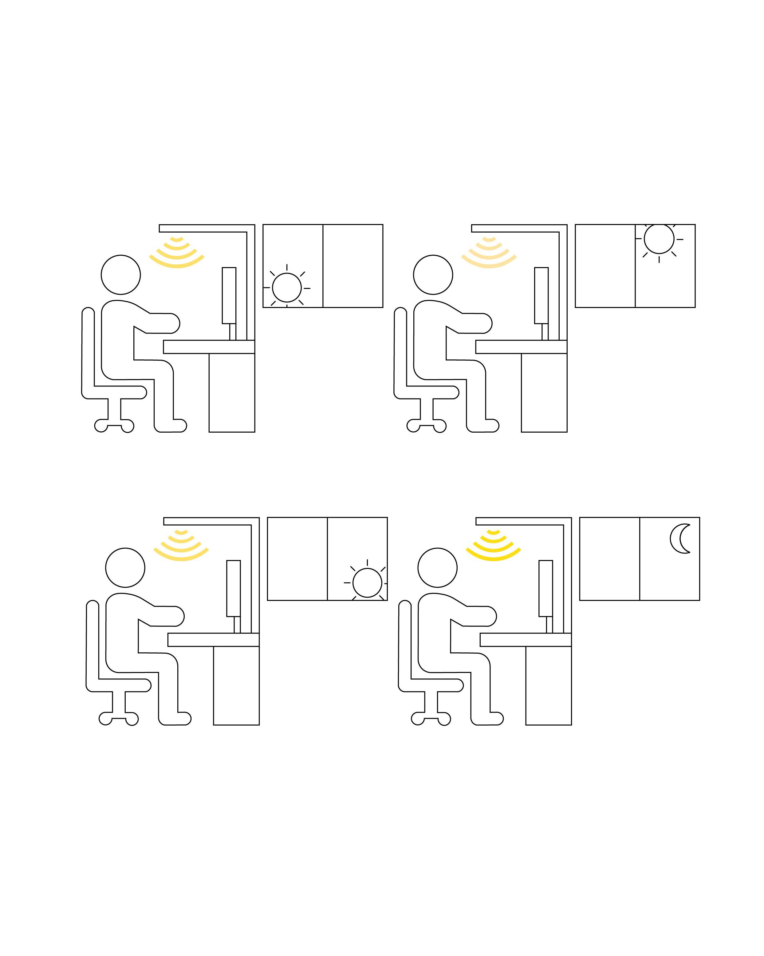 LED Floor Lamp SCULPTOR with Motion Sensor Metal White | Beliani.co.uk