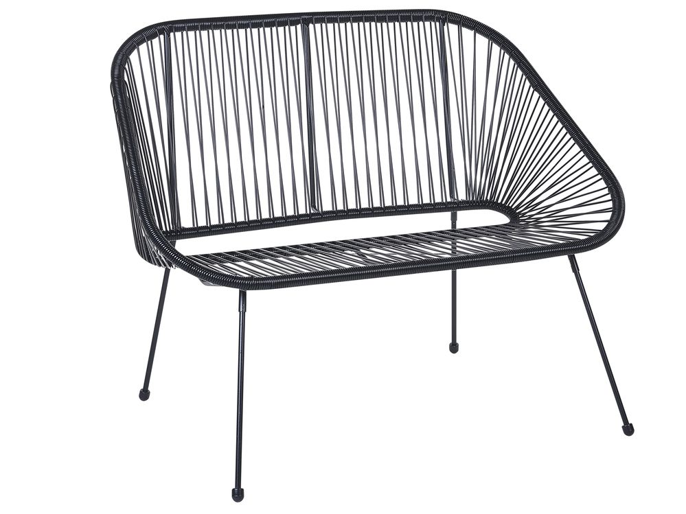 Black bench garden store