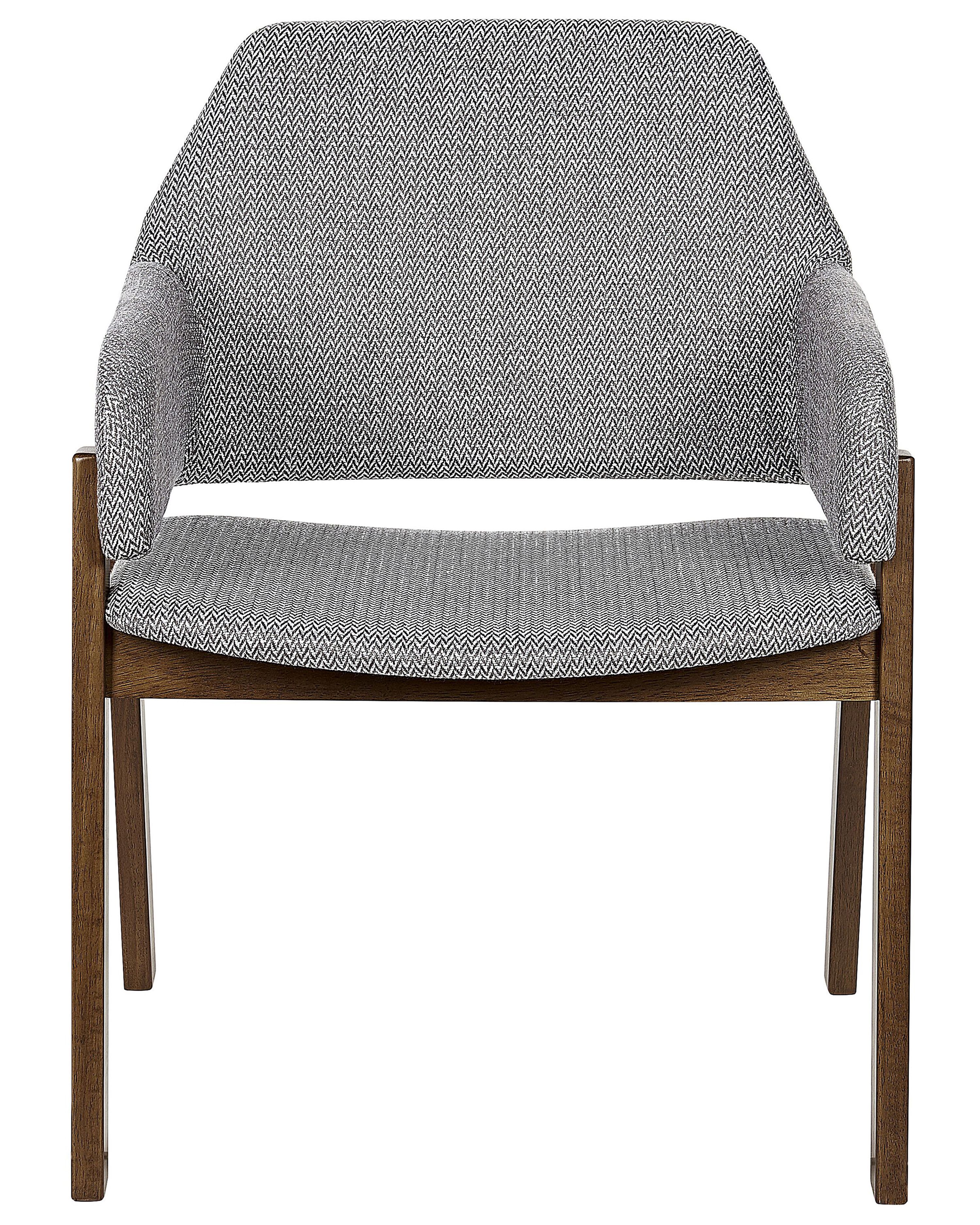 Set of 2 Dining Chairs ALBION Grey | Beliani.co.uk