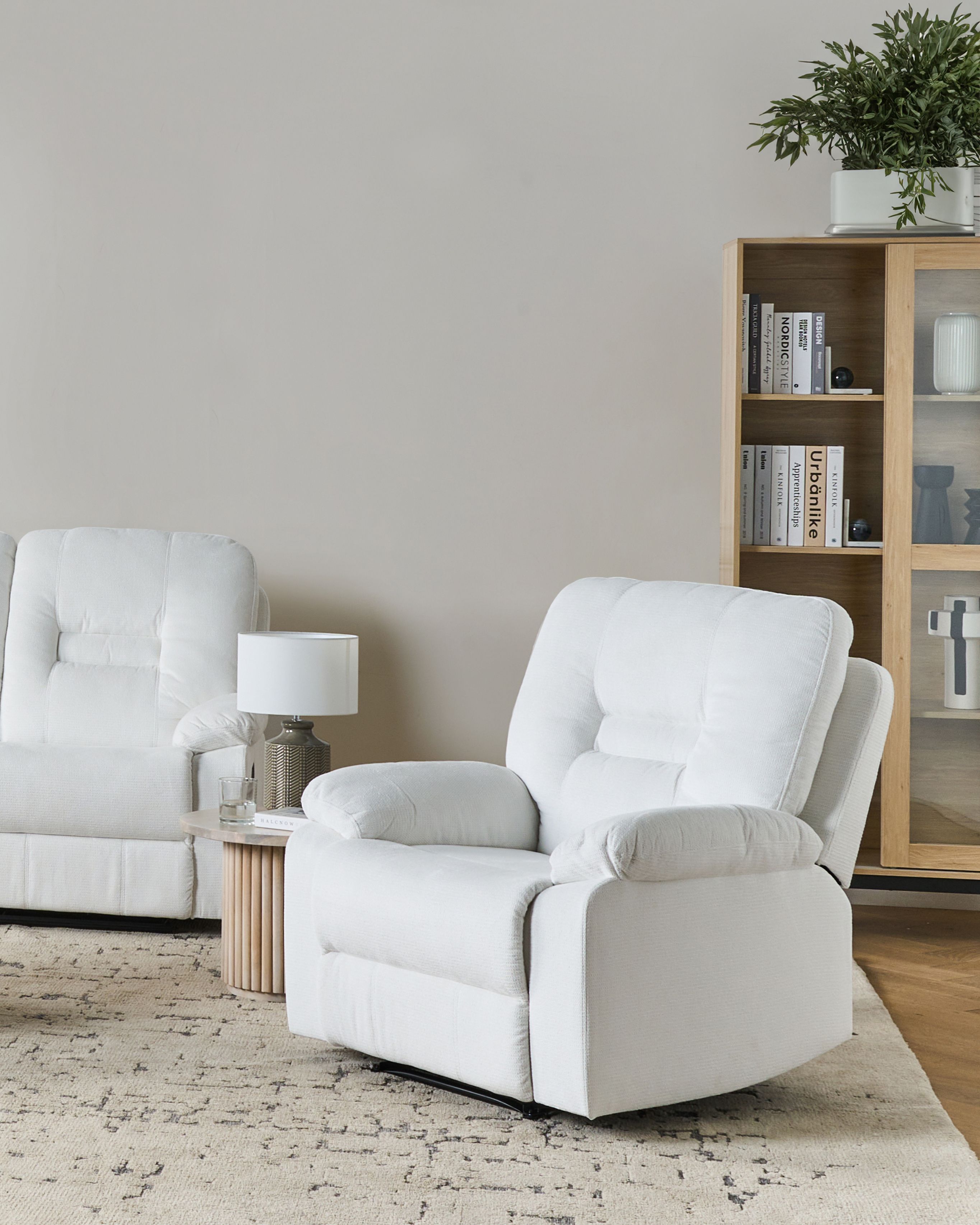 Recliner stol BERGEN Hvid | Beliani.dk