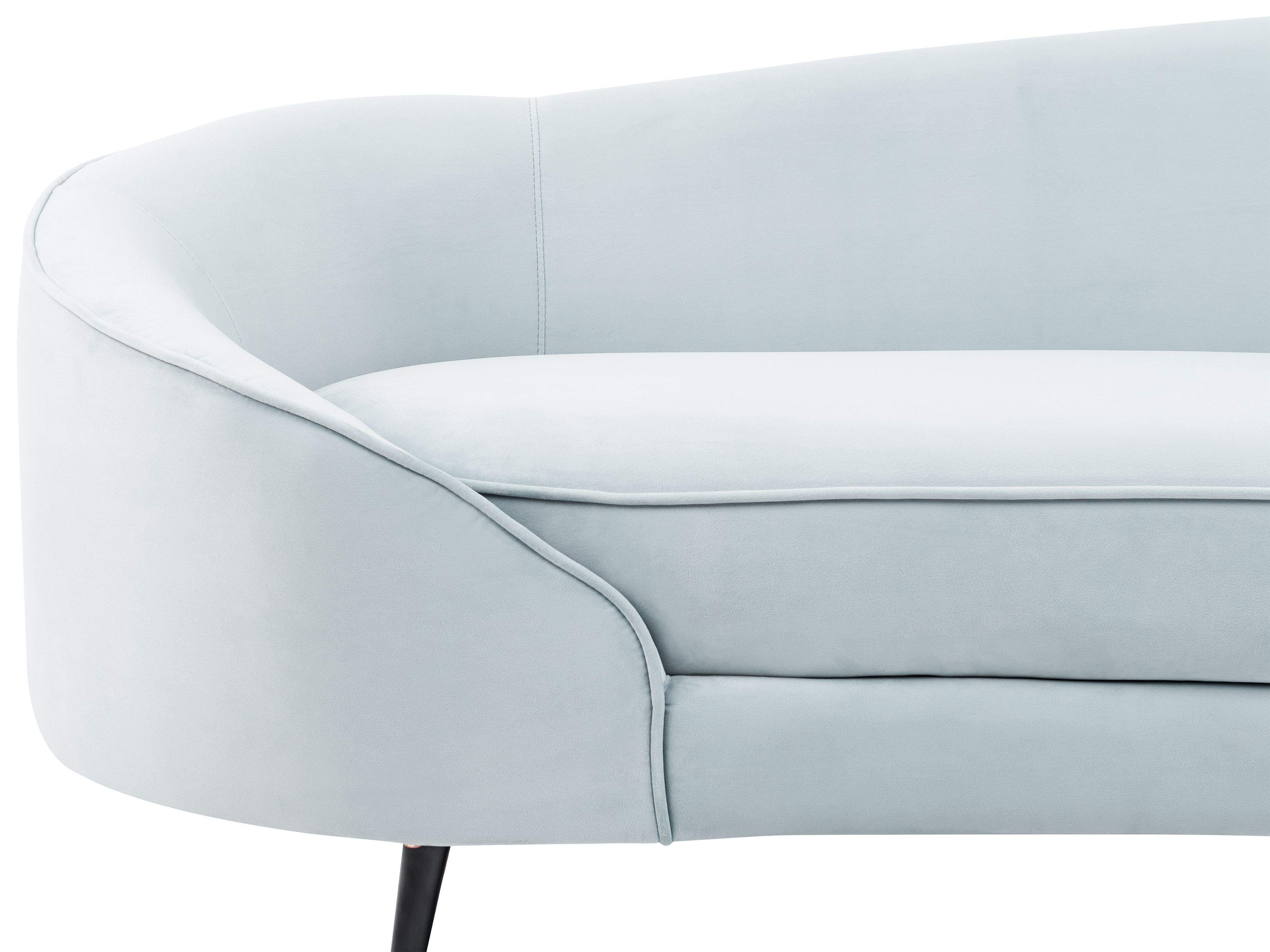 Sofa 3 Seater SAVAR Velvet Light Blue | Beliani.co.uk