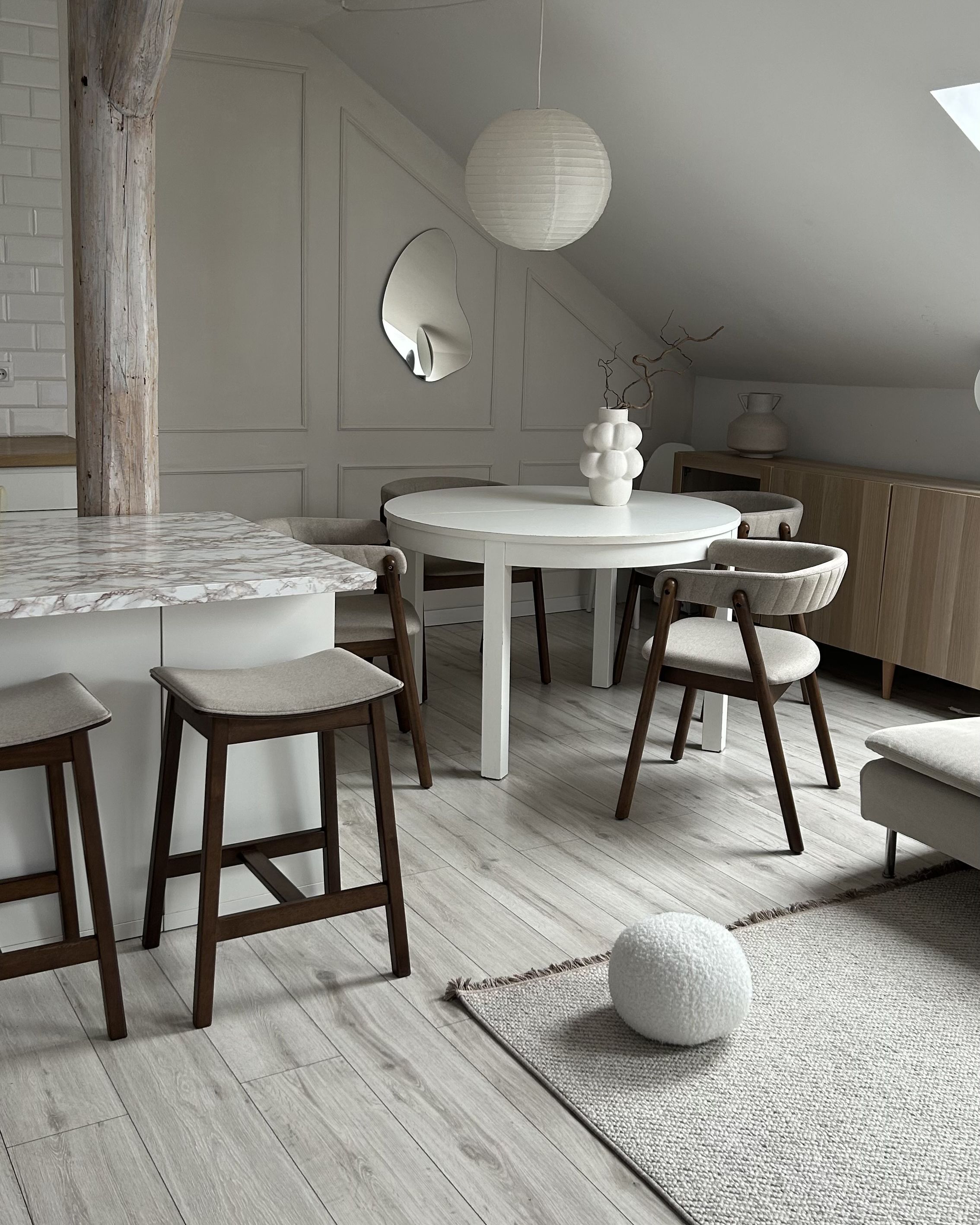 Sett med 2 spisestoler MYLO Beige | Beliani.no