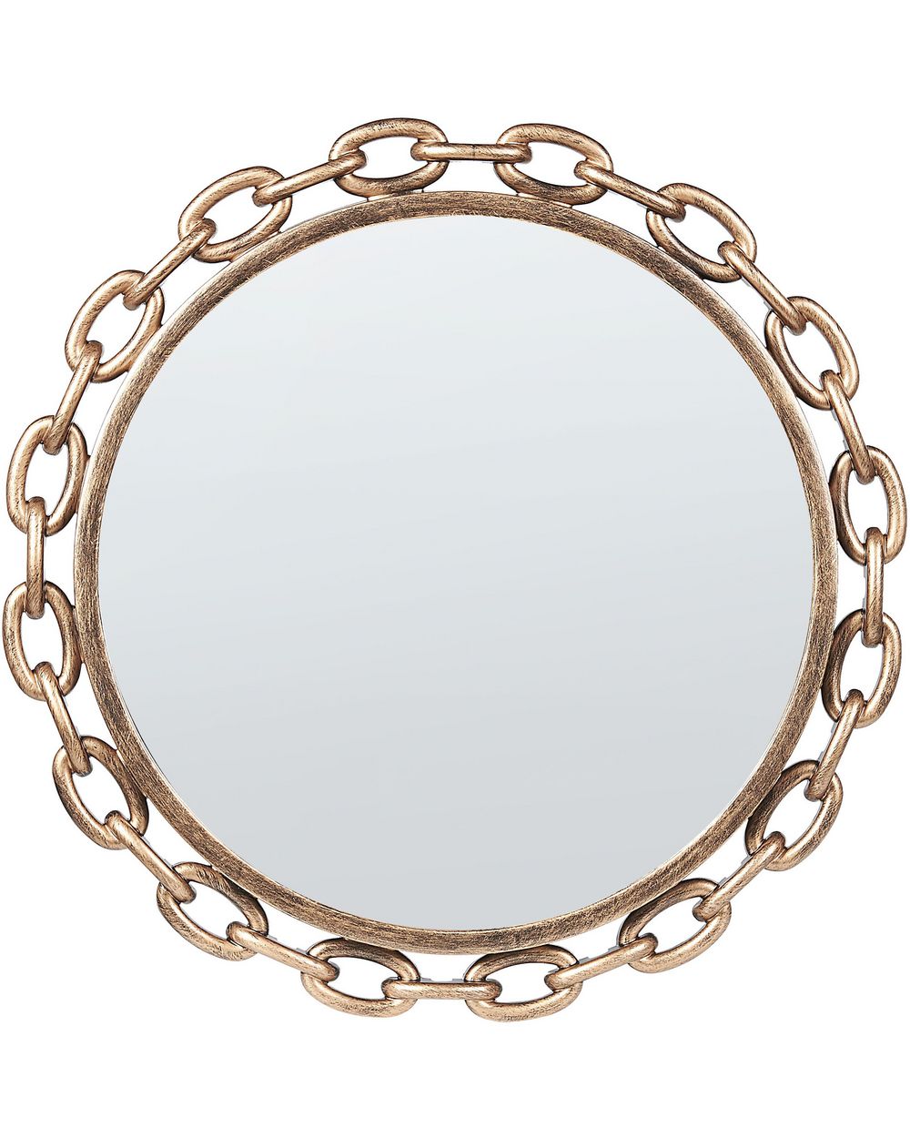 Gold round wall mirror store