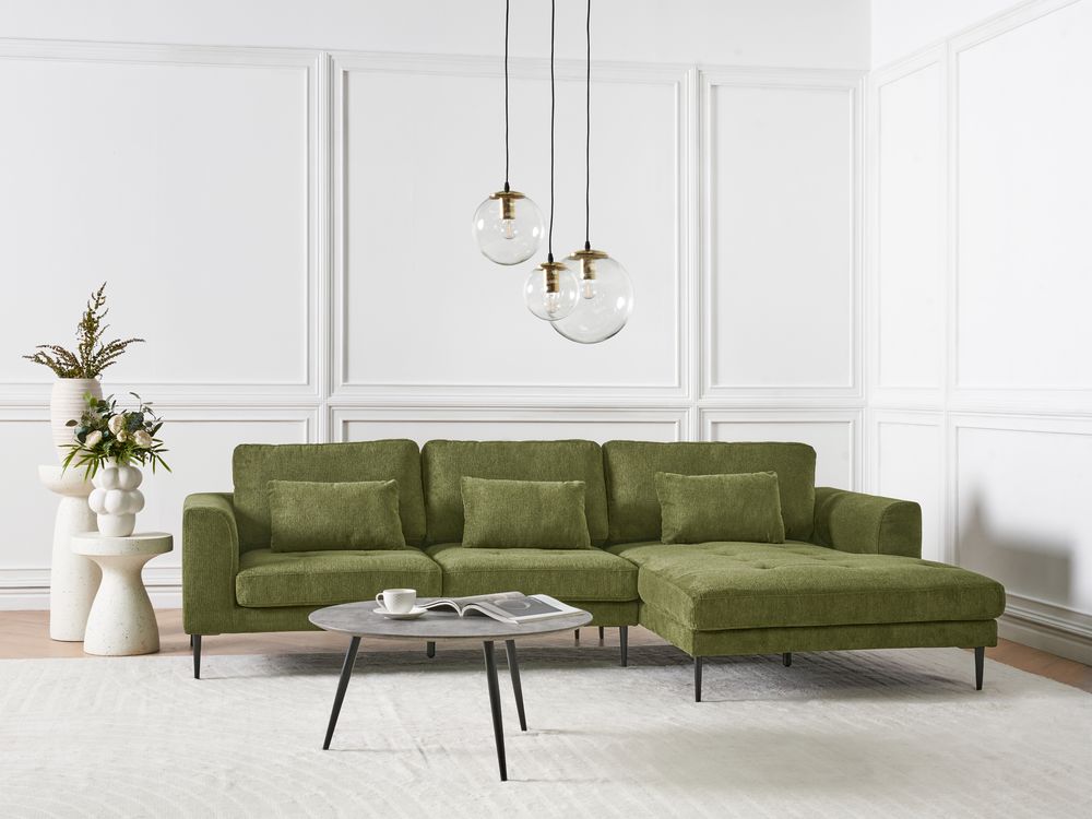 Sofa 3 Seater SOTRA Velvet Navy Blue | Beliani.co.uk