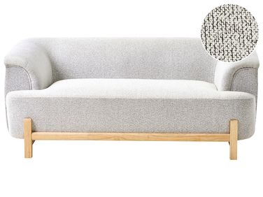 Sofa 2 Seater ALNOR Fabric Light Grey | Beliani.hu