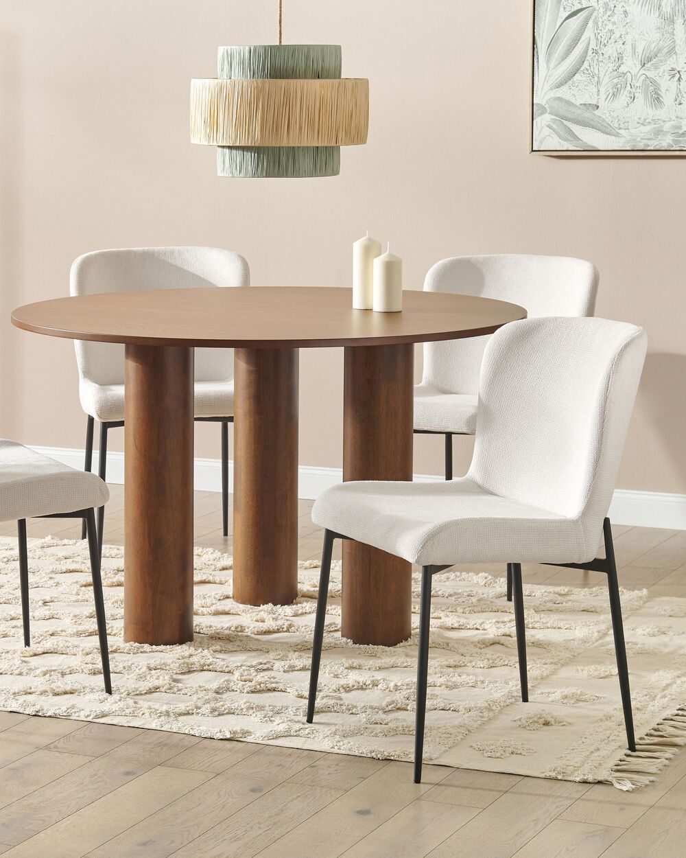 Dining Table SHERIDAN Natural Ash Wood 180 cm 100 cm | Beliani.at