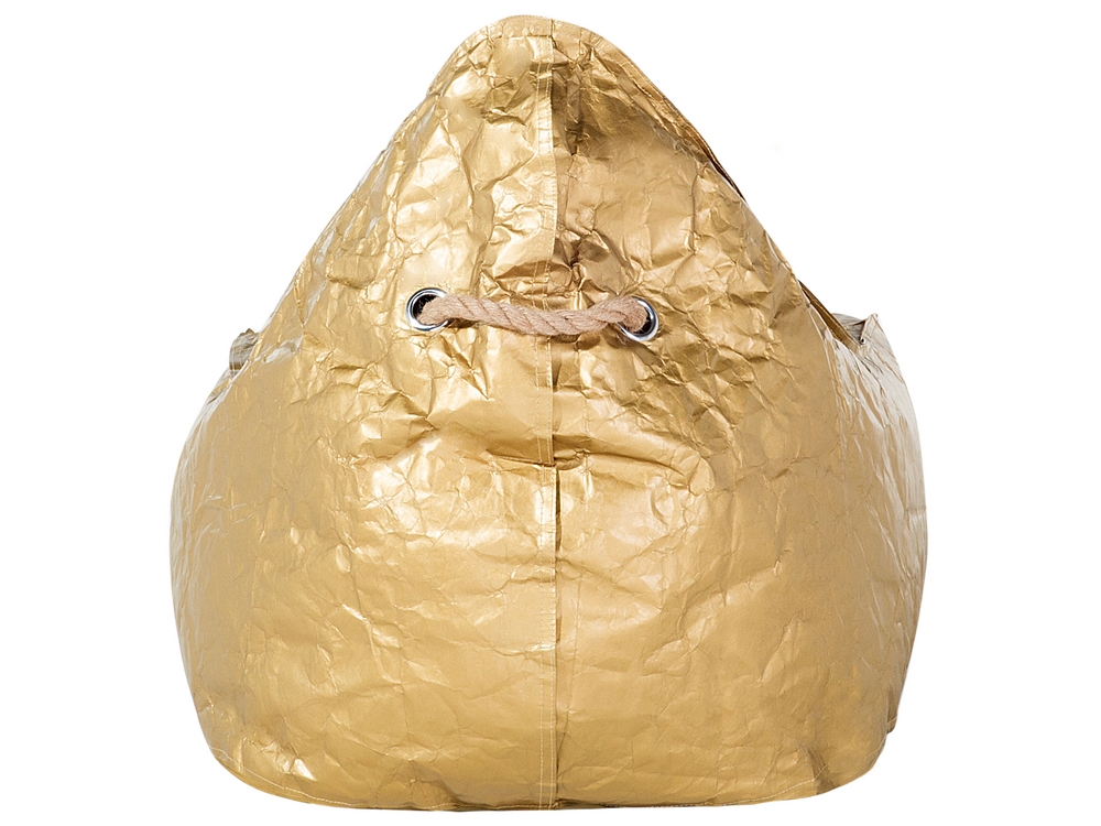 Bean Bag 200 L DROP 63 cm 75 cm Gold Beliani