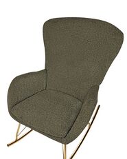 Rocking Chair ANASET Boucle Dark Green | Beliani.co.uk