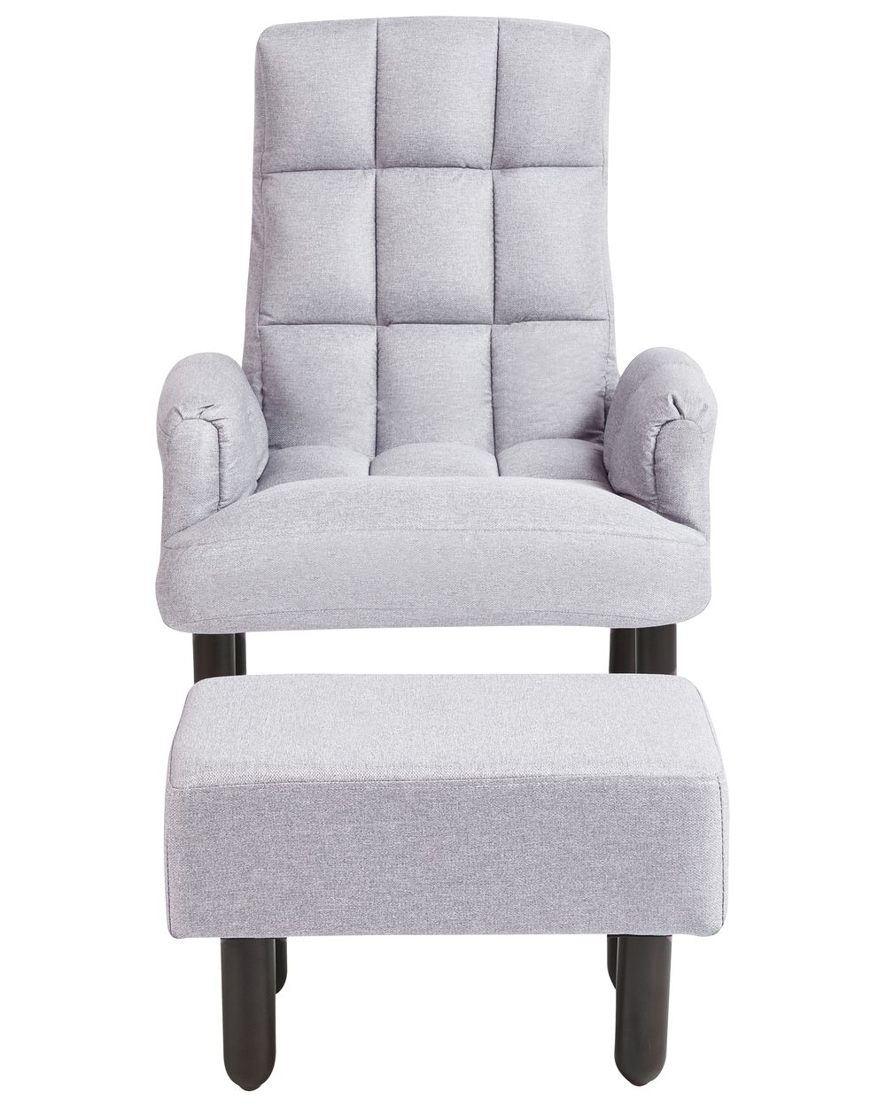Grey ottoman chair store