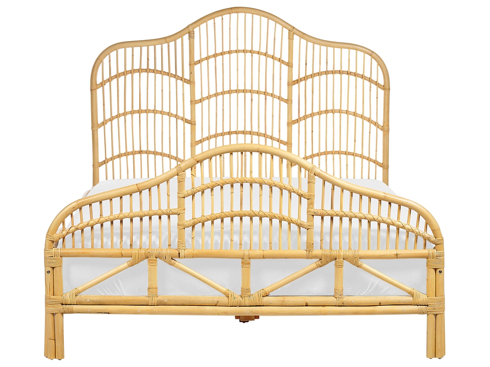 Rattan bedhead double bed store