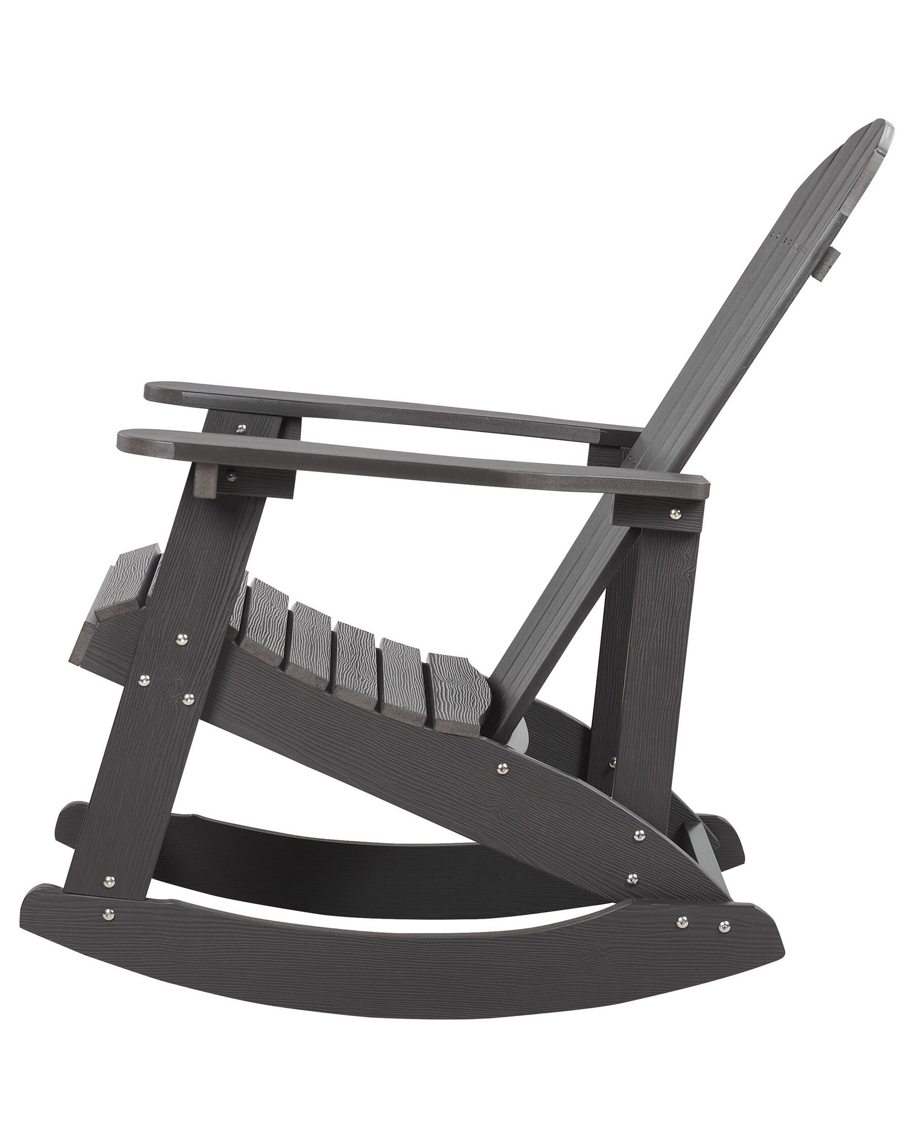 Garden Rocking Chair ADIRONDACK Dark Grey | Beliani.co.uk