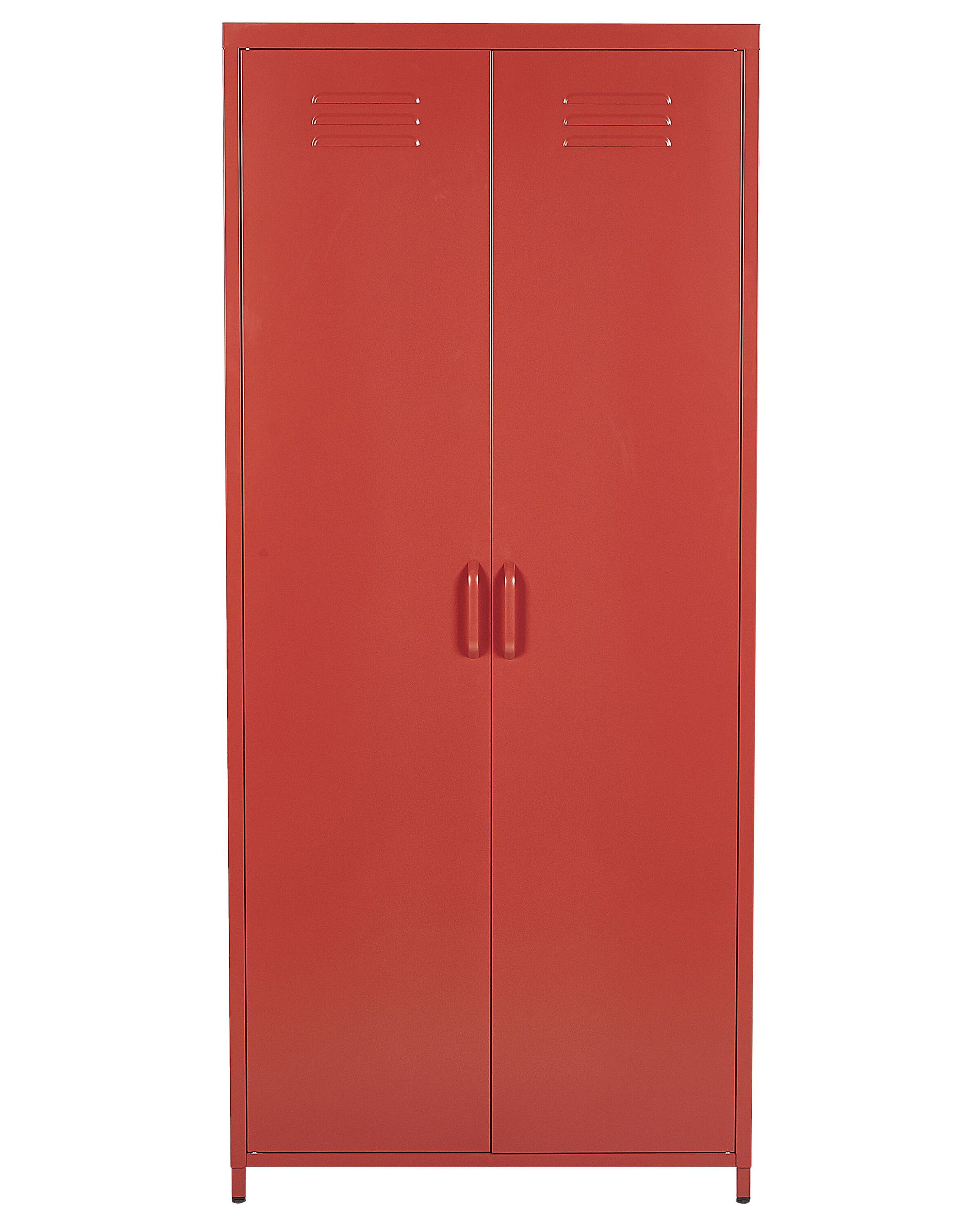 Storage Unit VARNA Metal Red | Beliani.co.uk
