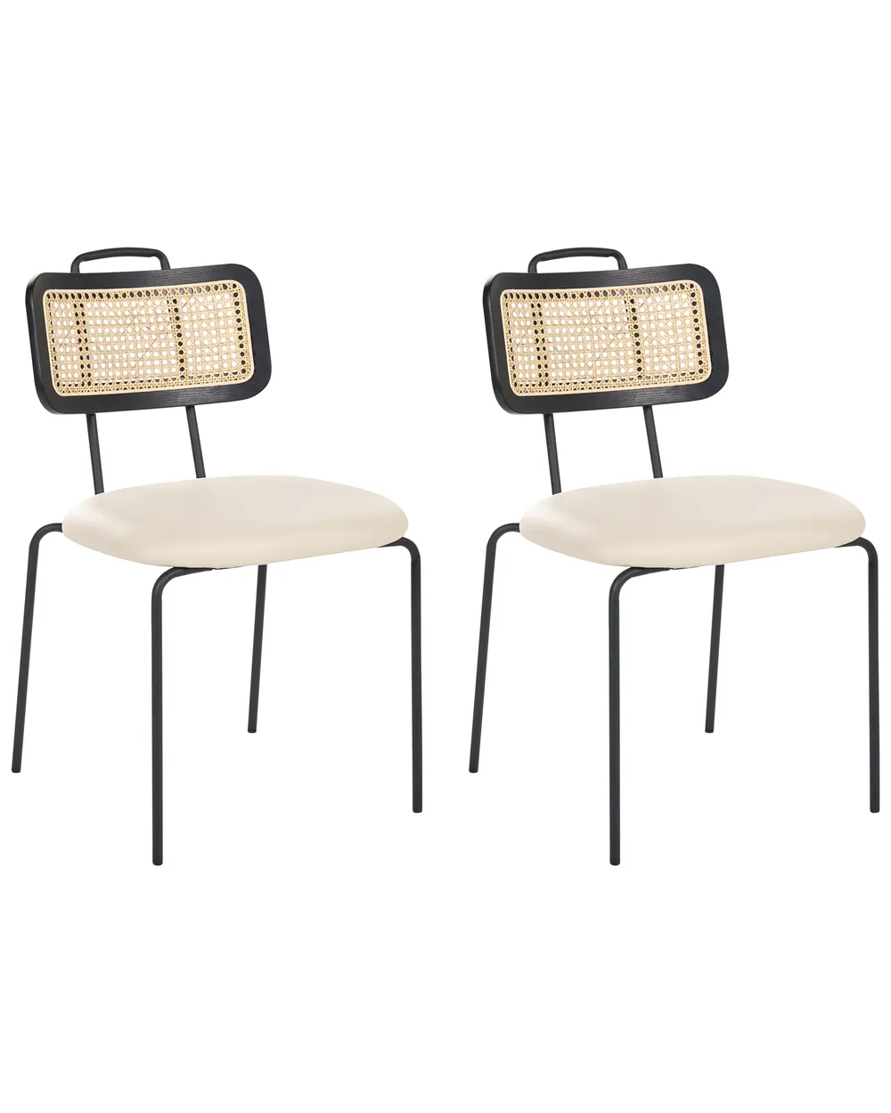 Set of 2 Dining Chairs ADEL Light Beige | Beliani.se