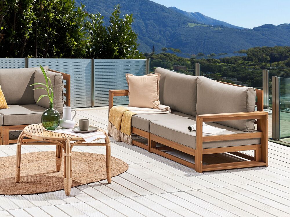 Outdoor sofa set wood store