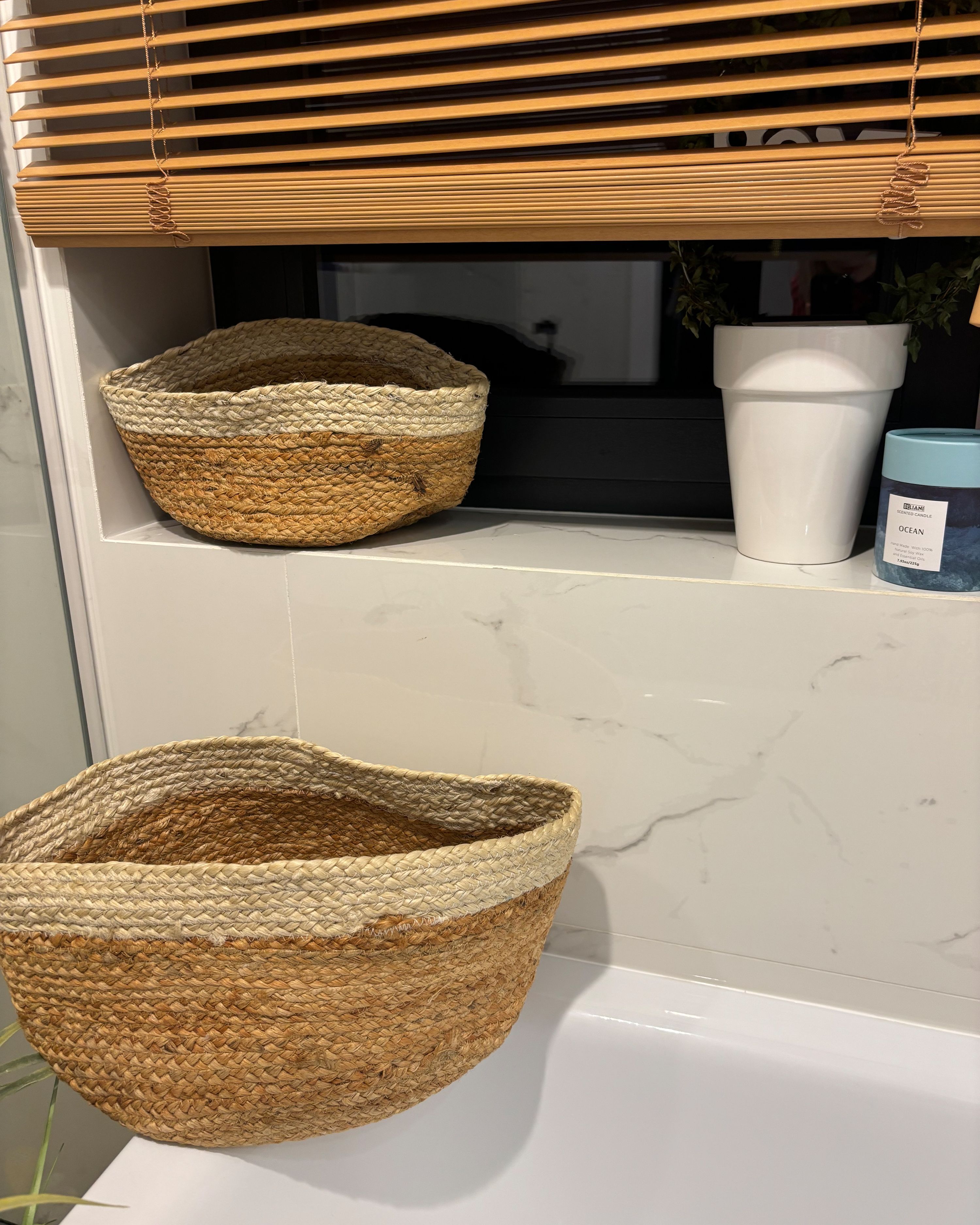 Set of 3 Baskets TAJORI Jute Natural | Beliani.co.uk