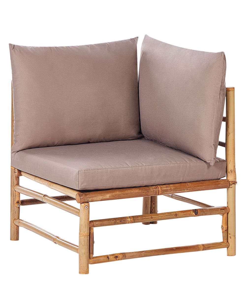 Banc avec coussin d'assise SOVANA 120 cm avec rangement Acacia Gris ...