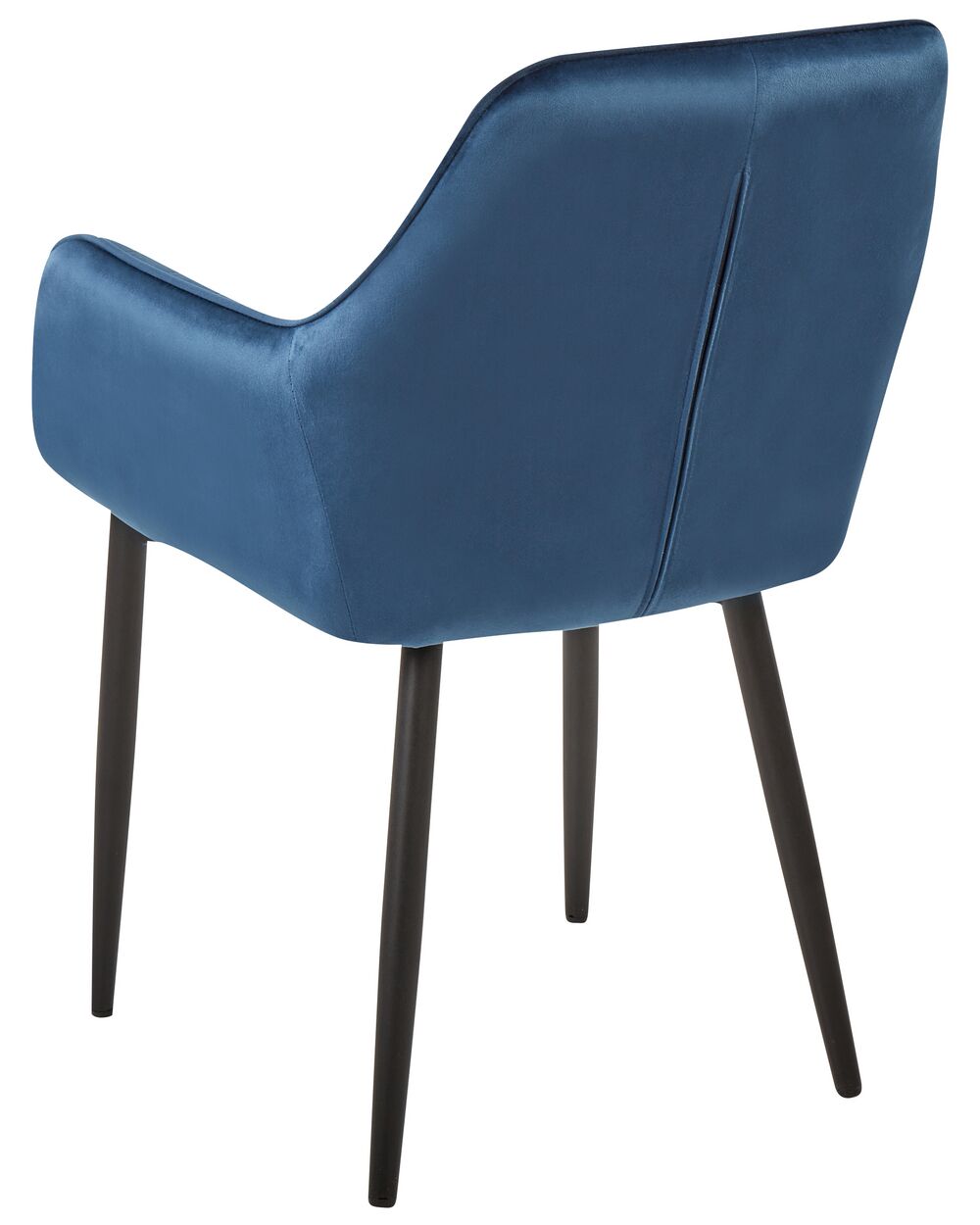 Blue velour dining chairs store