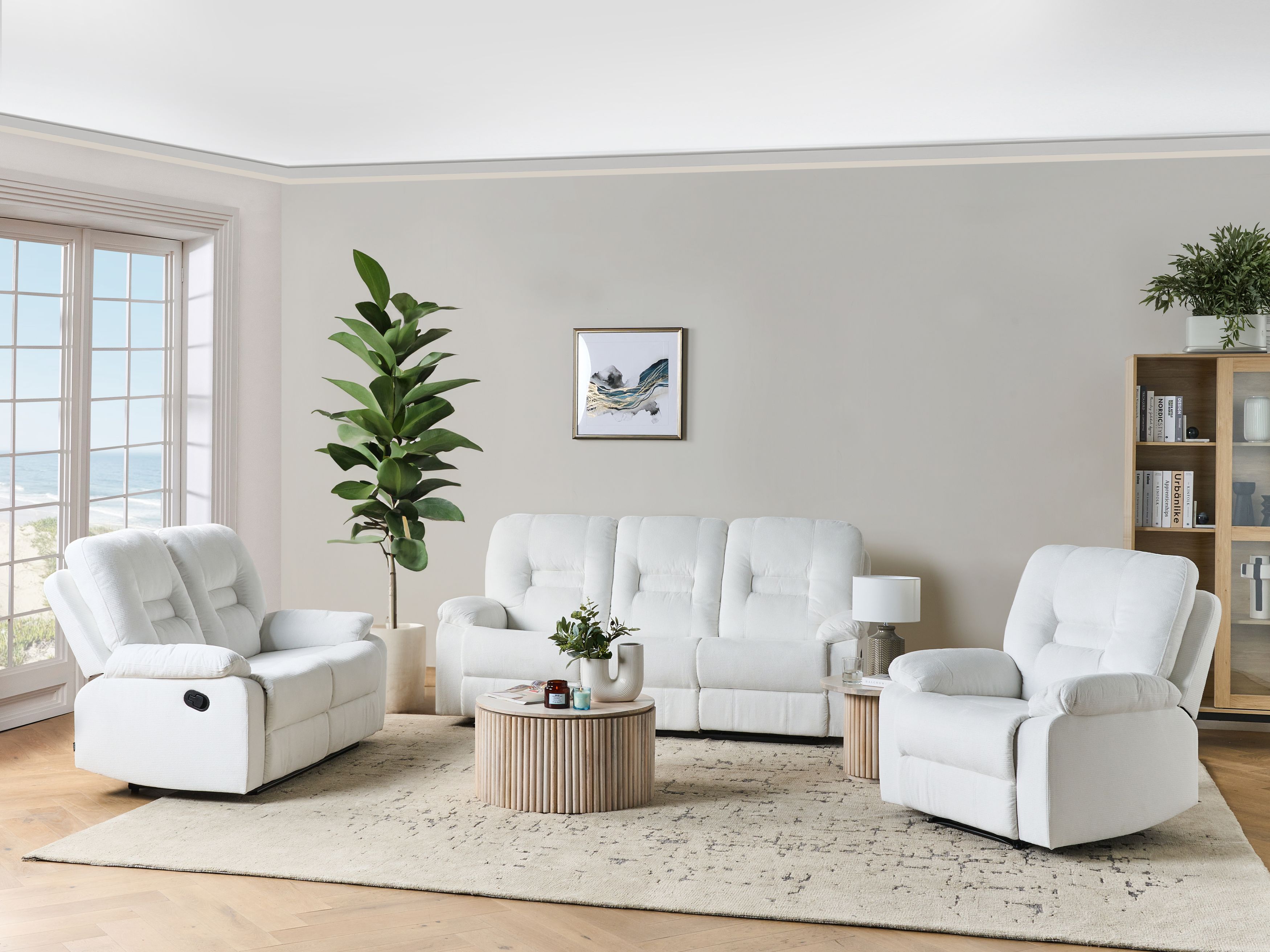 Recliner stol BERGEN Hvid | Beliani.dk