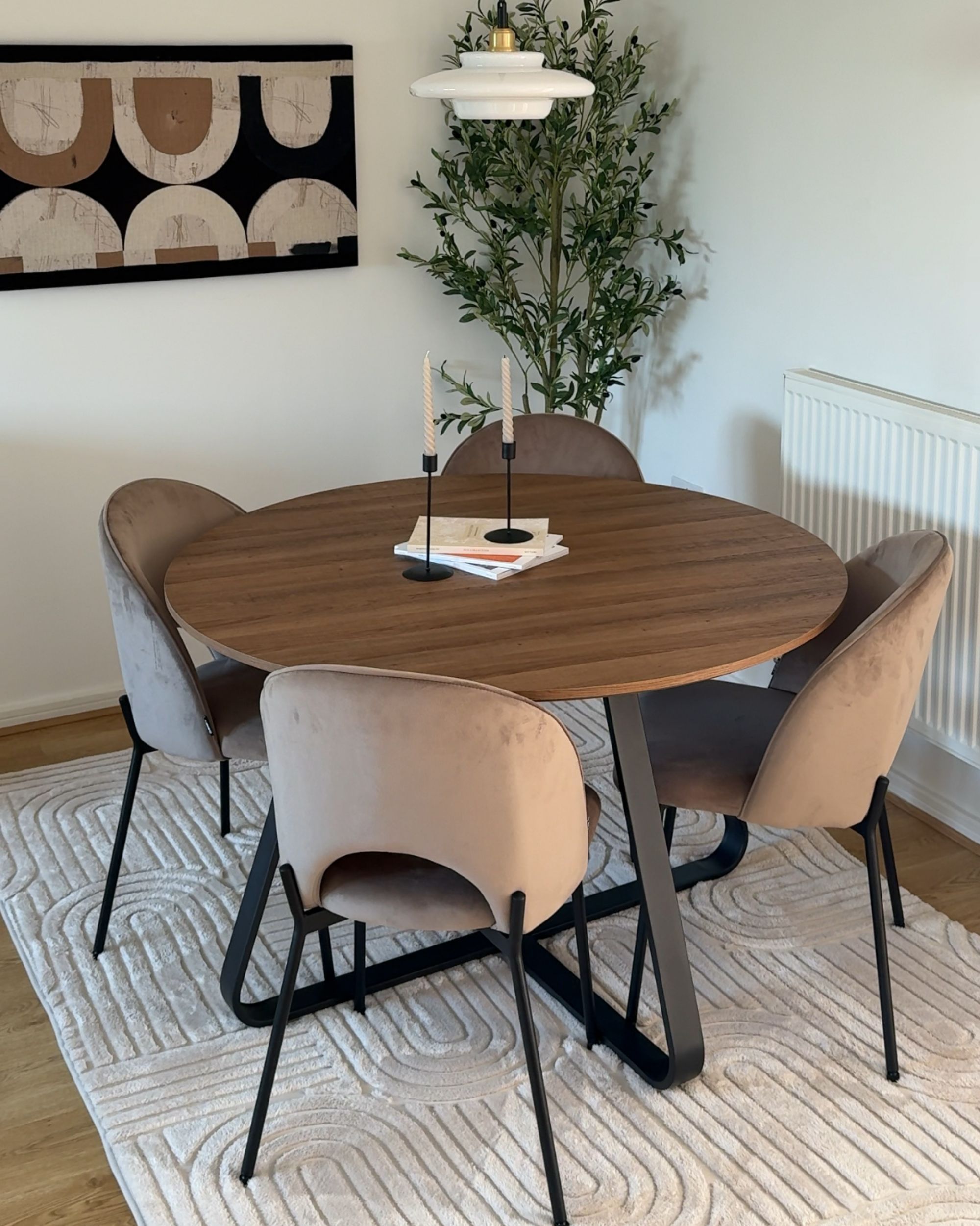 Set de 2 scaune dining COVELO Taupe | Beliani.ro