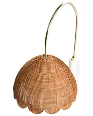 Wall Lamp VALUKKAI Rattan Natural | Beliani.co.uk