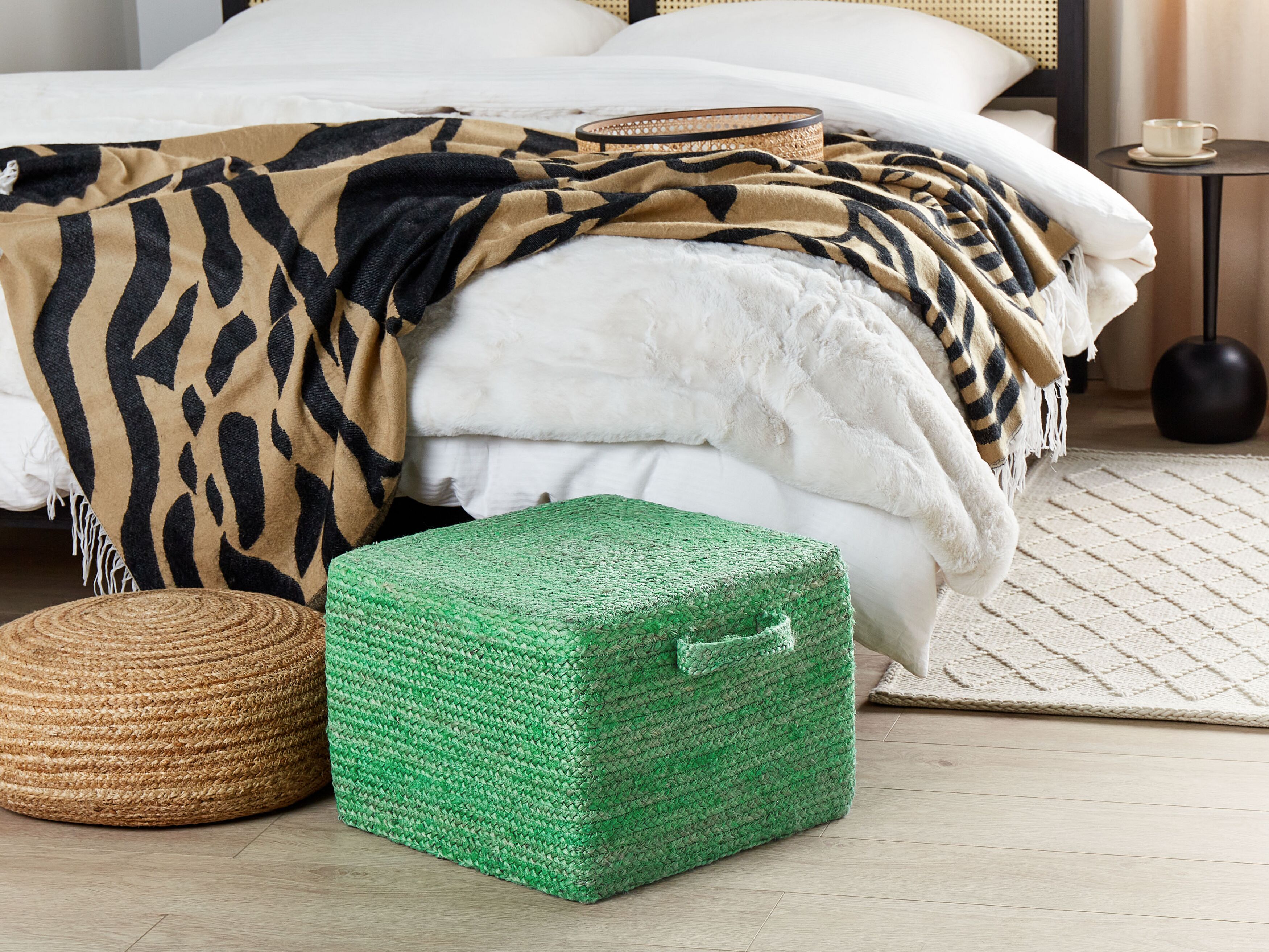 Rahi juutti vihreä 45 x 45 cm DHADAR | Beliani.fi