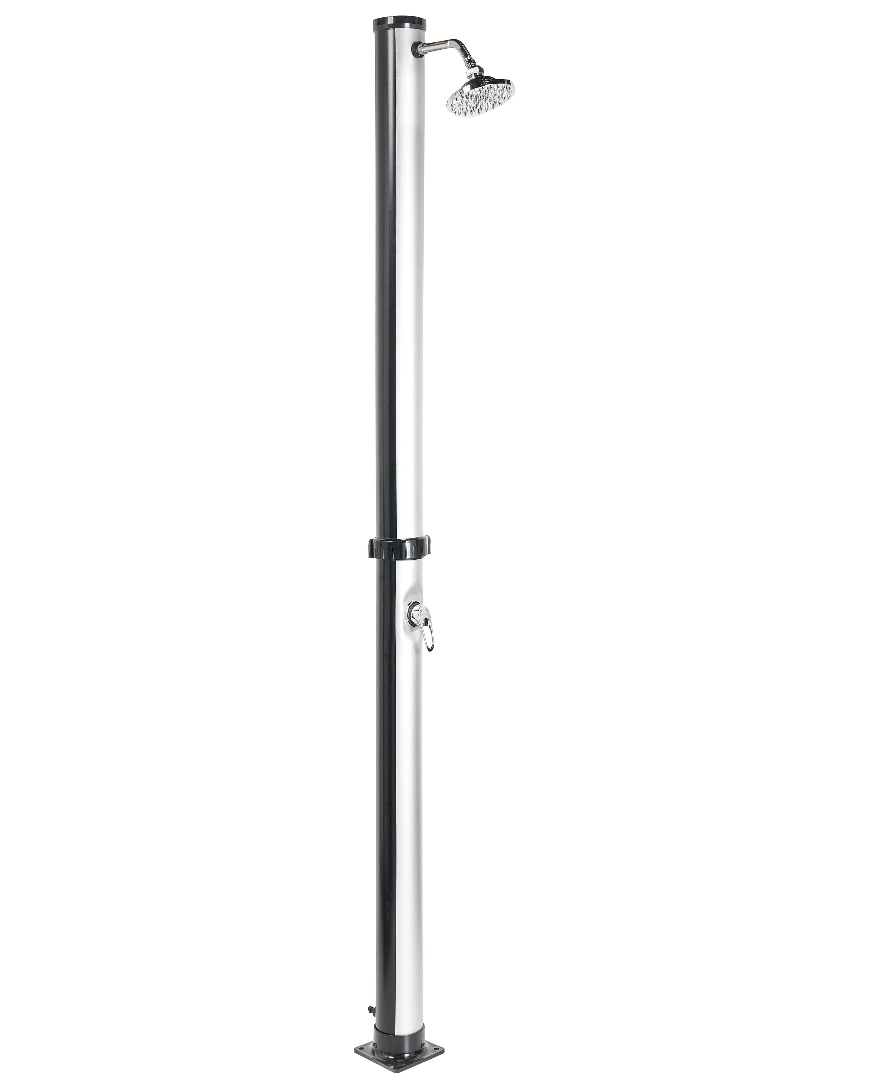 Freestanding Outdoor Solar Shower ELQUI Silver | Beliani.co.uk