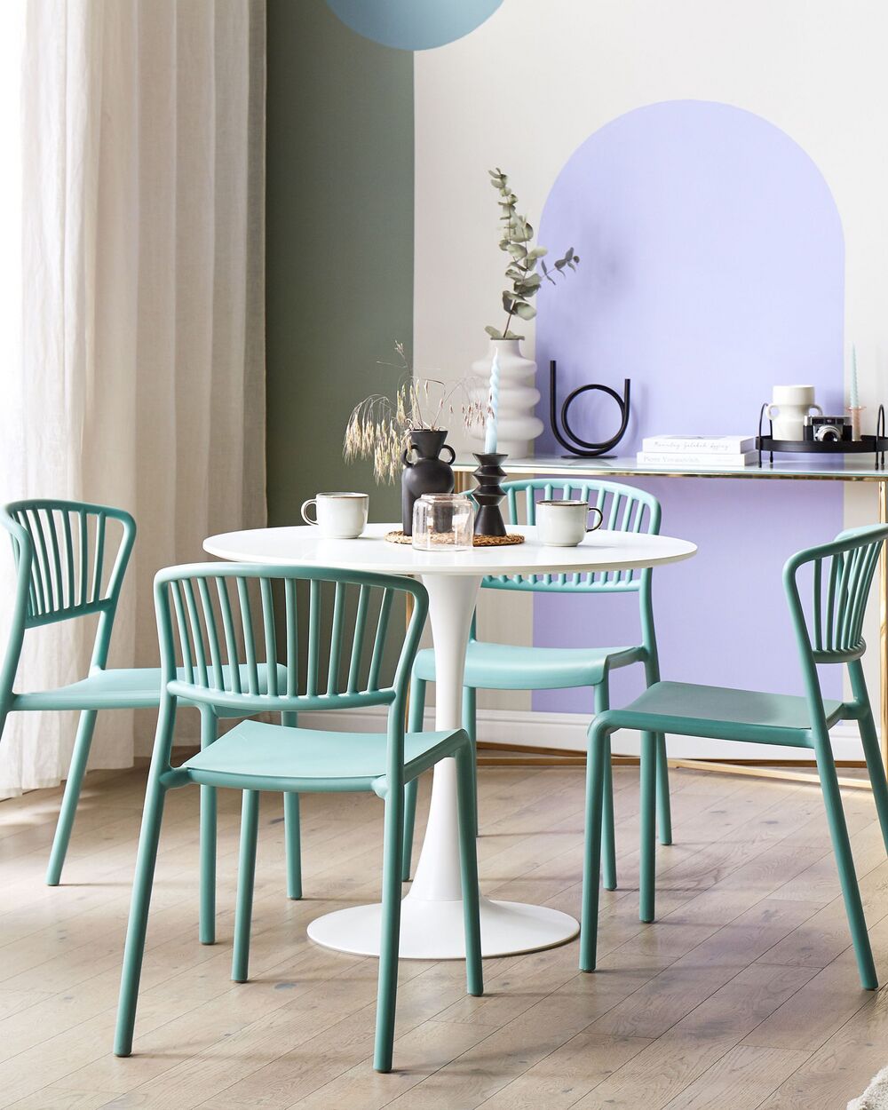 Green plastic dining chairs store