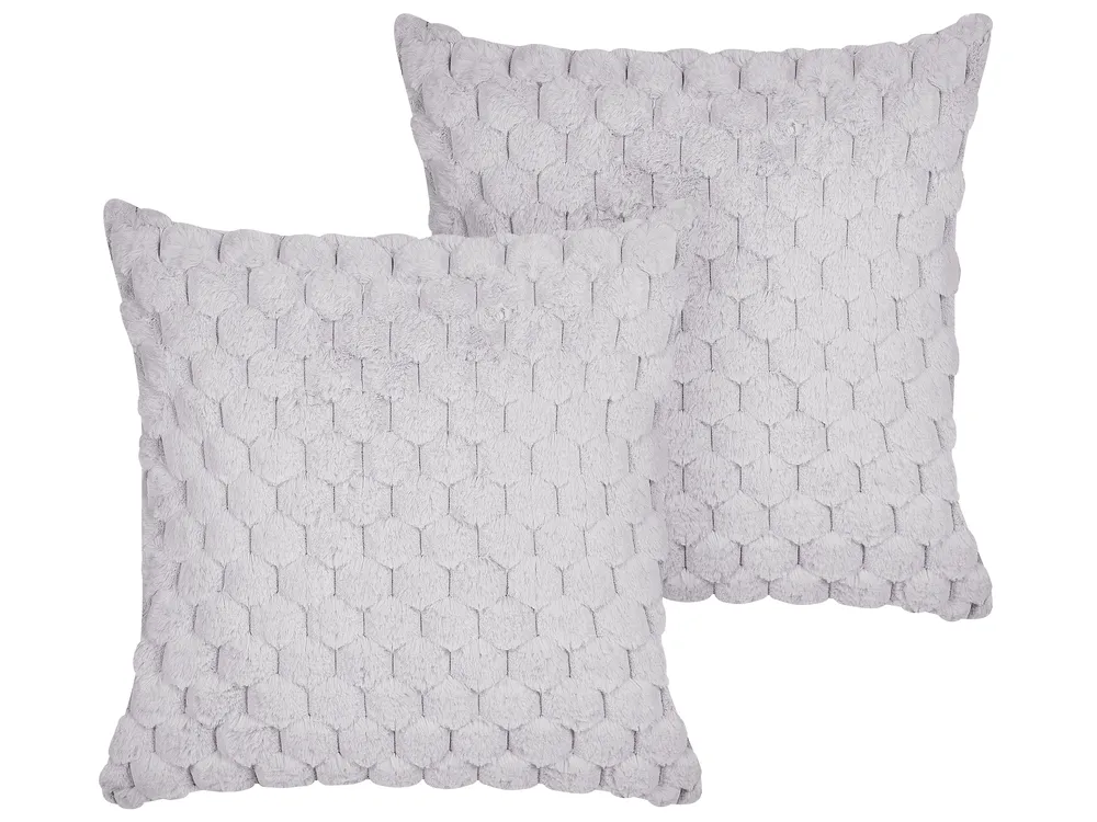 light grey patterned cushions