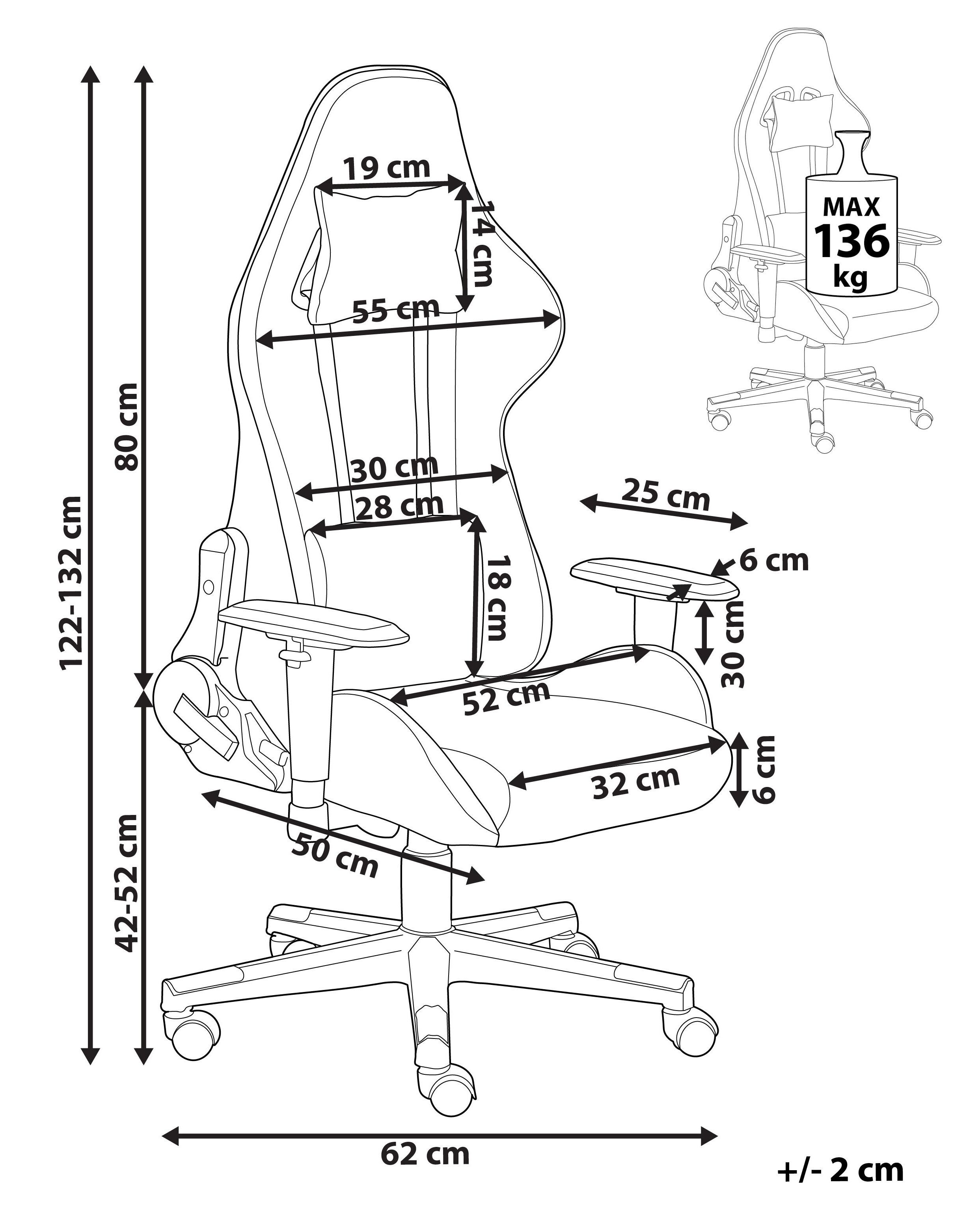 Gaming Chair Black WARRIOR | Beliani.co.uk