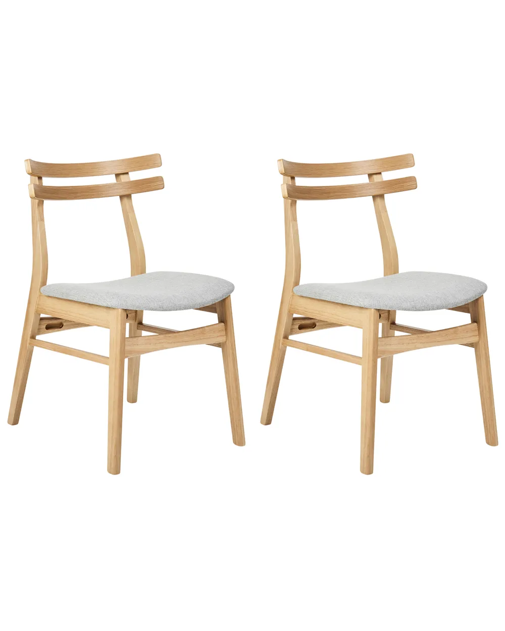 Sæt med 2 spisebordsstole FOMBY Hvid | Beliani.dk